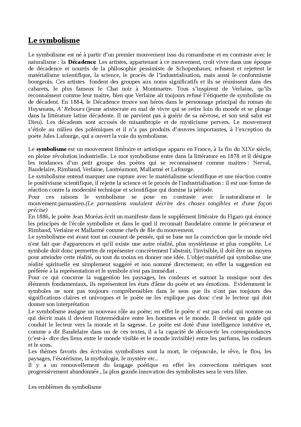 3 Baudelaire Verlaine Et Rimbaud Docsity