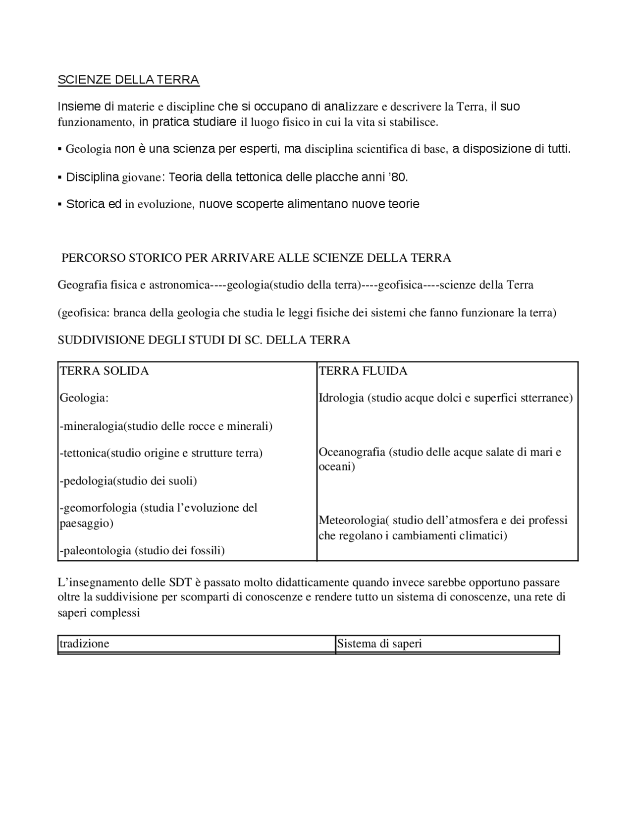 Appunti Scienze Della Terra Cinzia Galbusera Docsity
