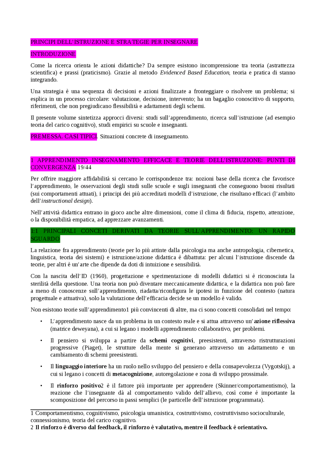 Principi Dellistruzione E Strategie Per Insegnare Antonio Calvani