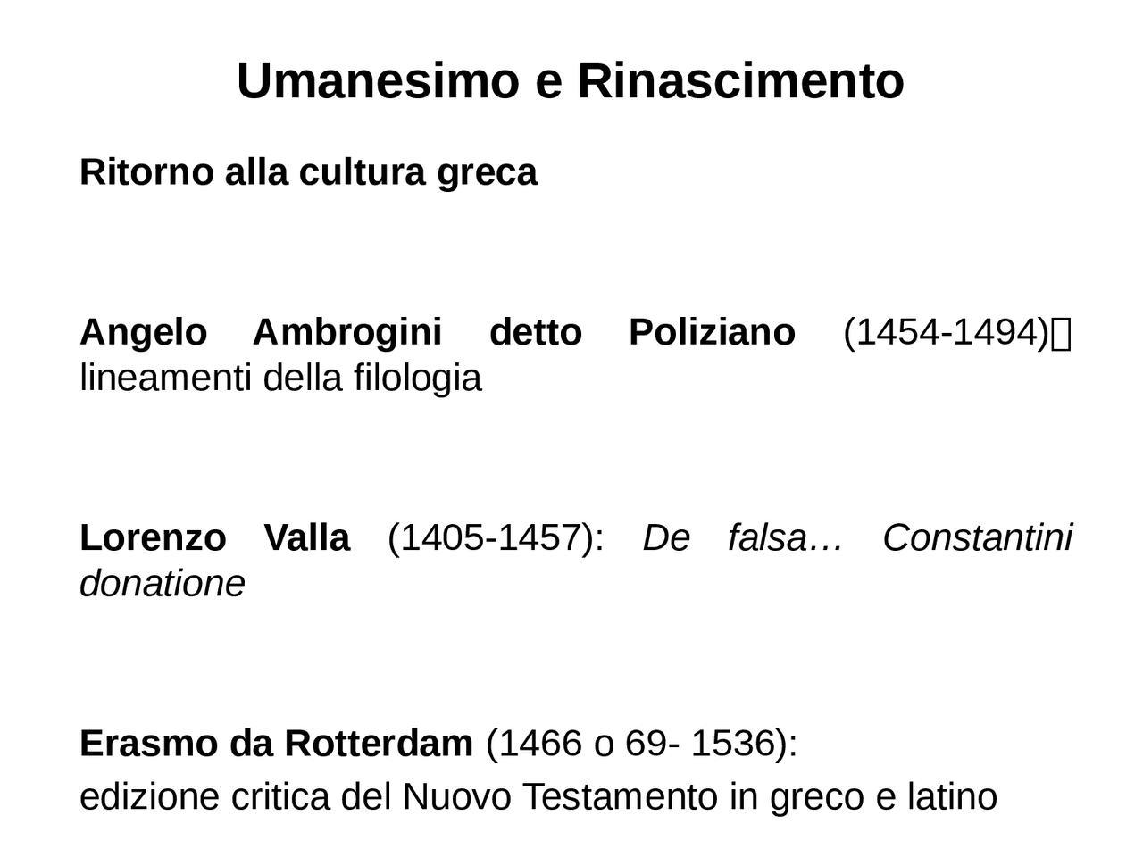Umanesimo E Rinascimento Docsity