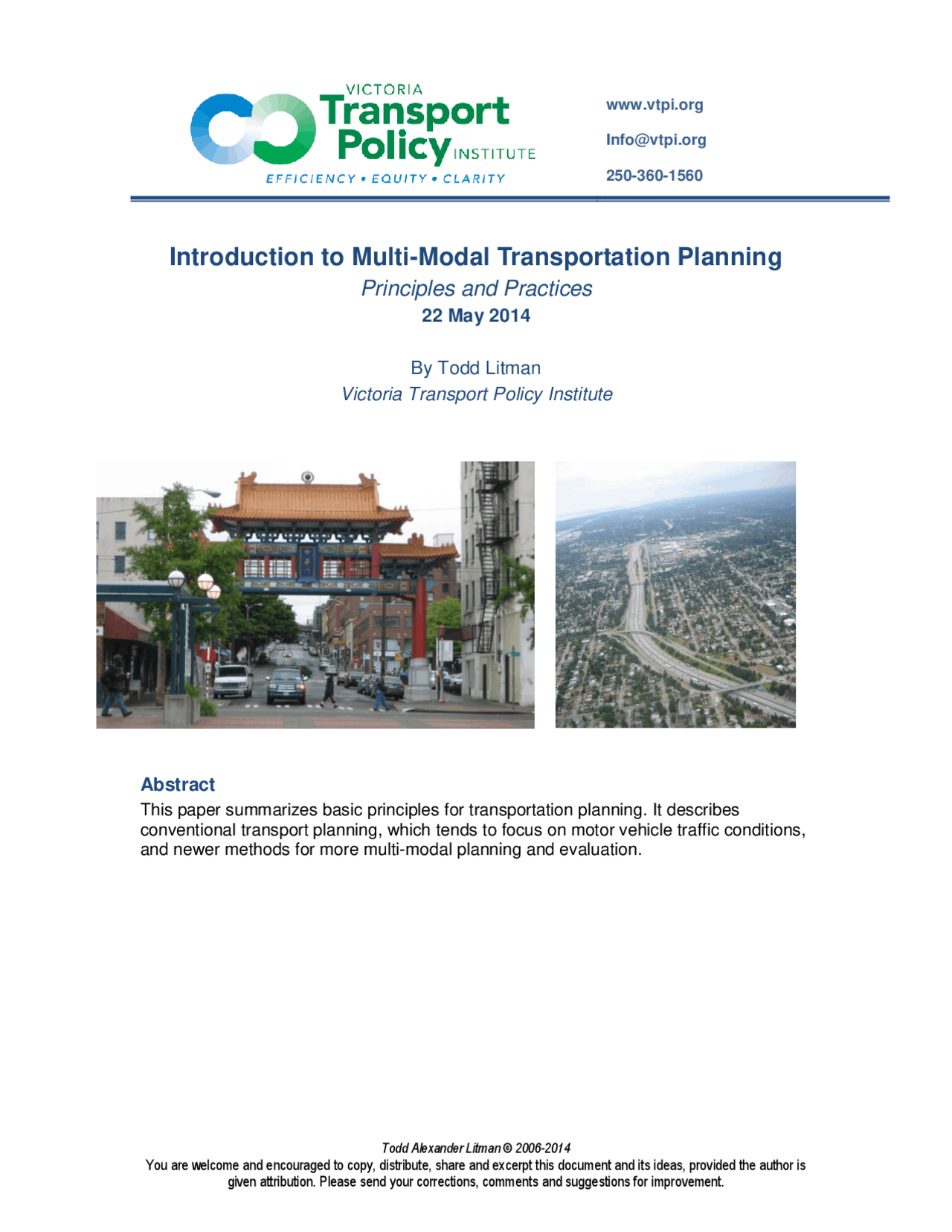 Multimodal planning by victoria department of transport | Study Guides ...