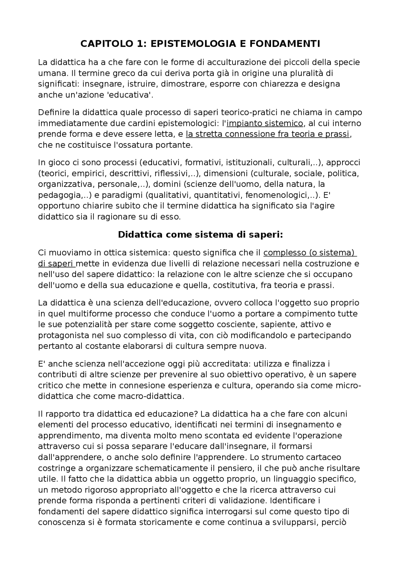 Riassunto Libro Levento Didattico Docsity