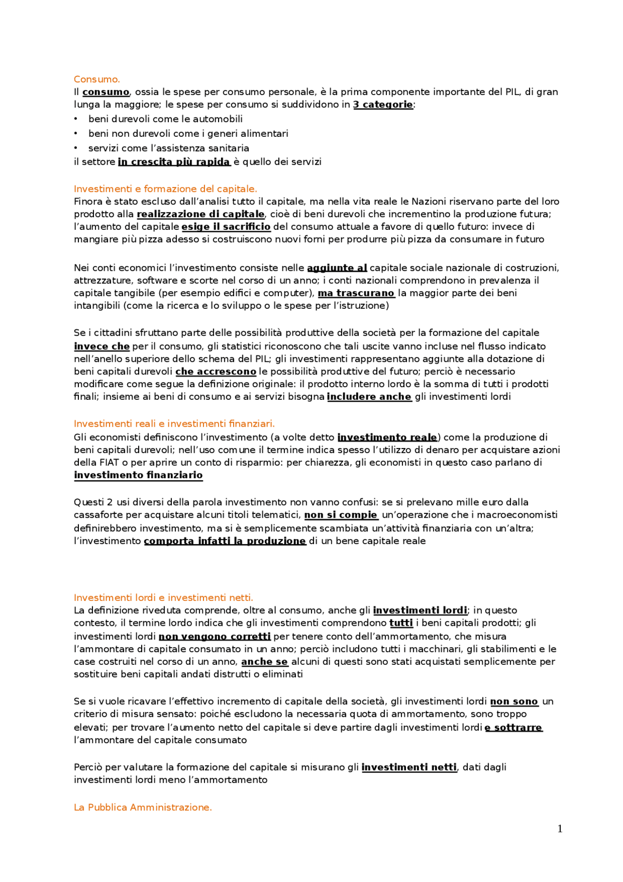 Seconda parte riassunto economia politica samuelson - Docsity