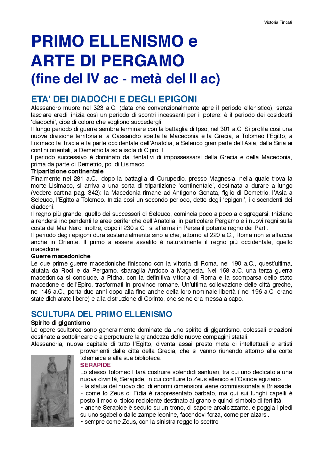 Riassunto Arte Greca 3 Parte Docsity