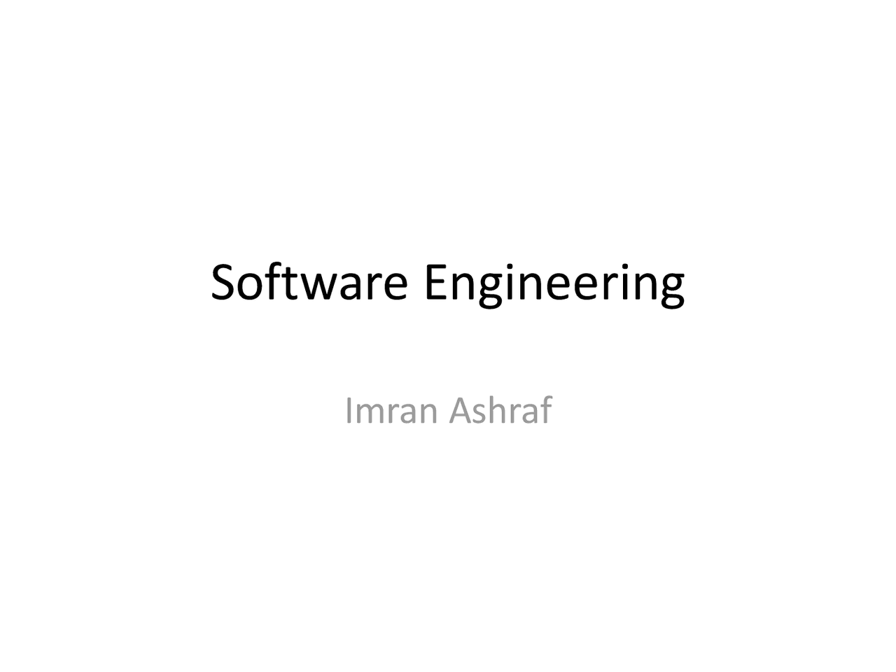 Software Engineering Introduction Docsity