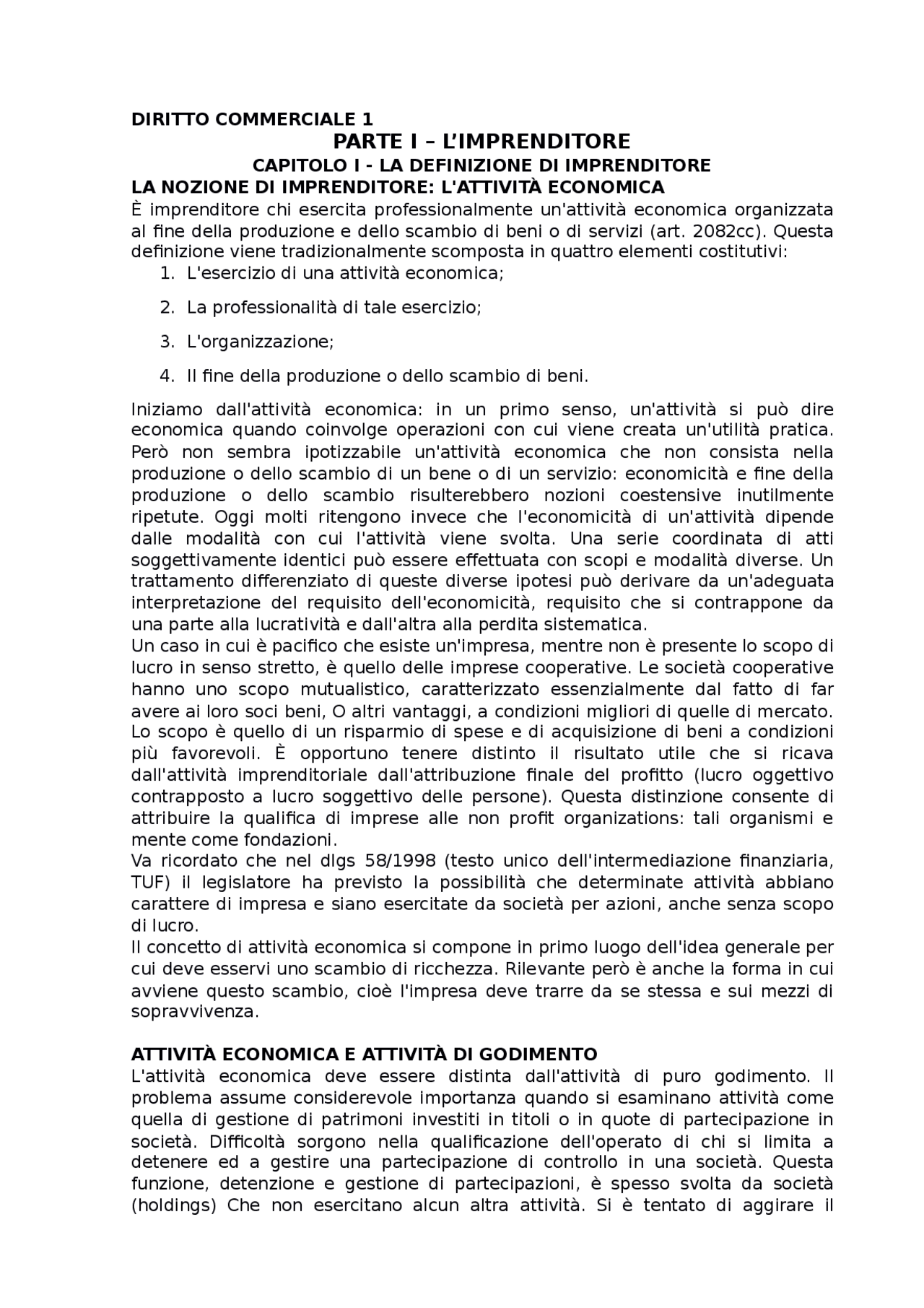 Diritto Commerciale Jaeger Denozza Docsity