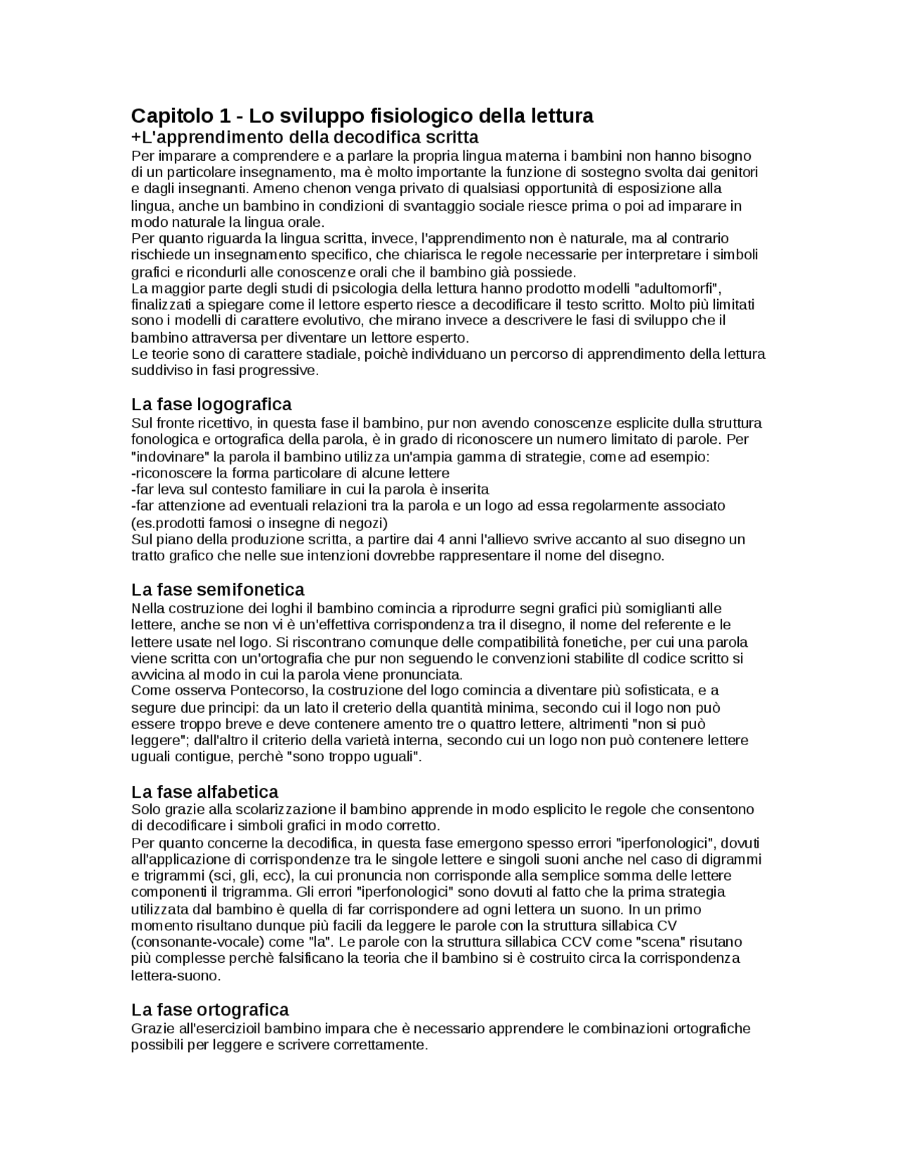 Dislessia Evolutiva Docsity