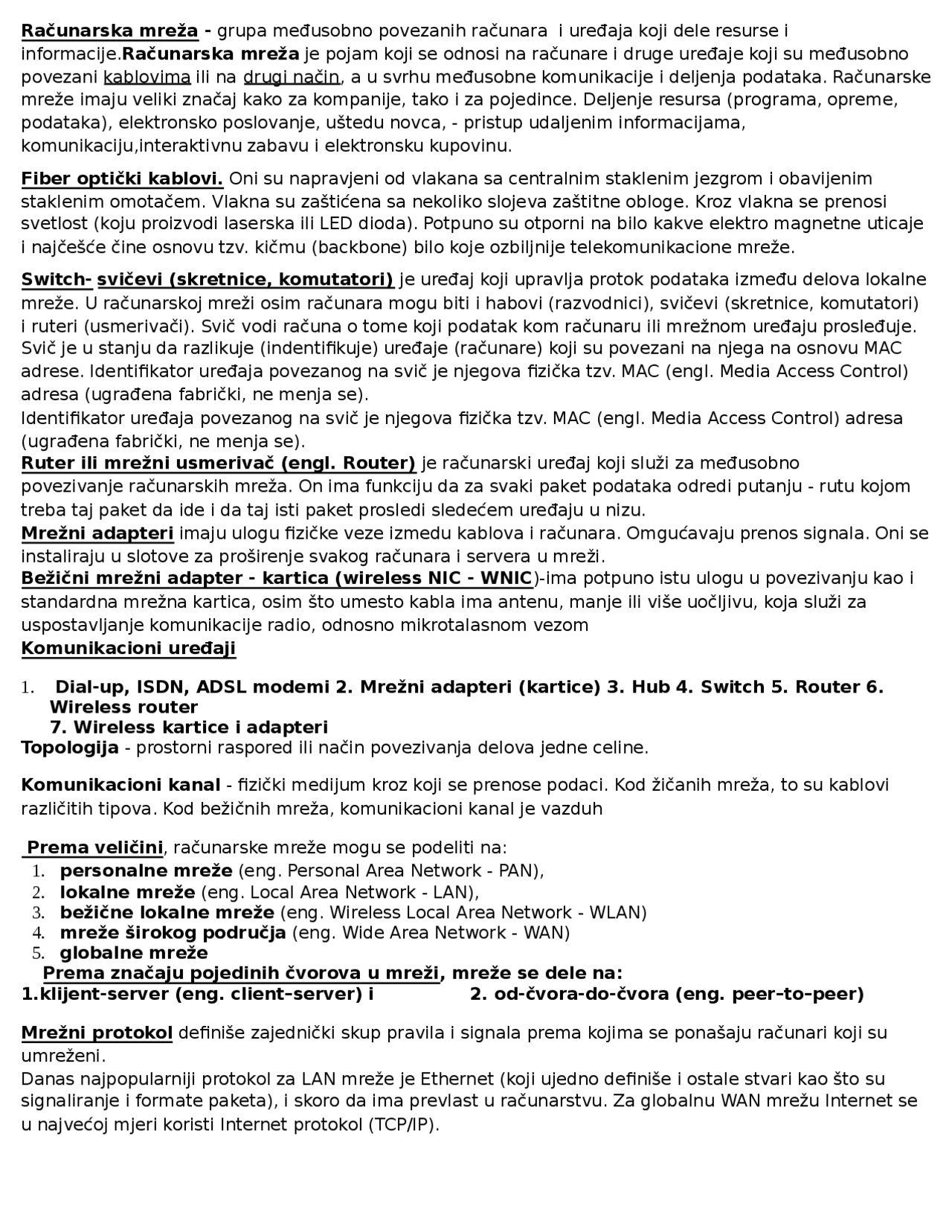 Glavni koncepti iz Informatike | Beleške' predlog Računarstvo i informatika - Docsity