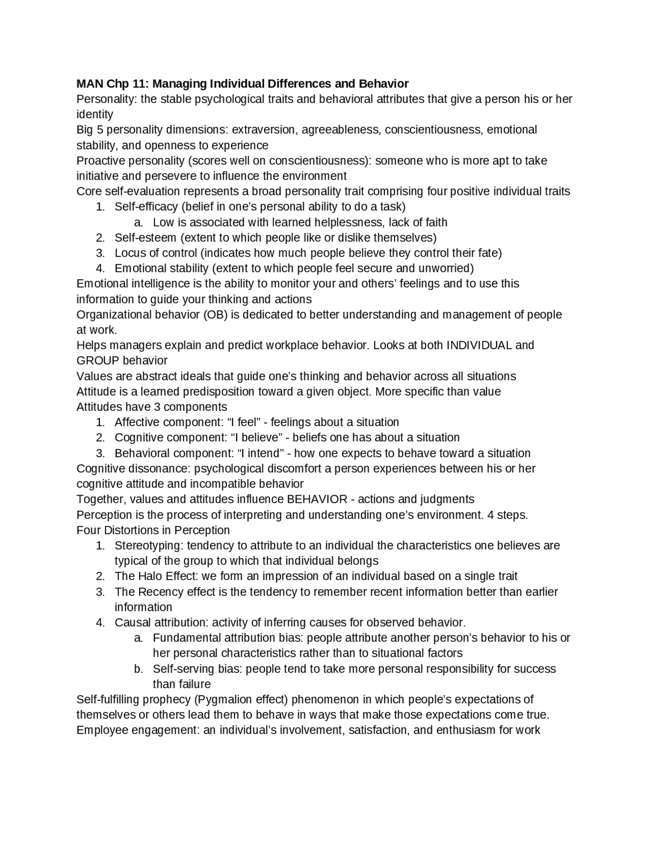 Managing Individual Difference and Behavior - Principle of Management ...