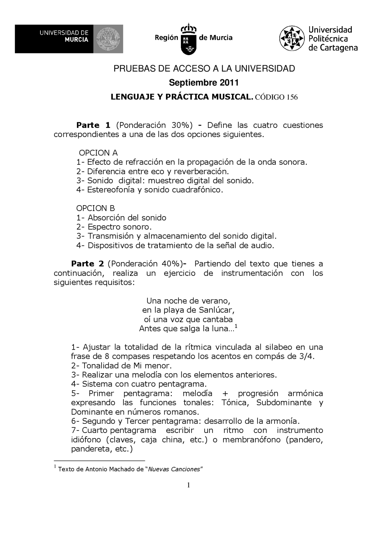 Lenguaje Y Practica Musical Pau Murcia 2011 Docsity