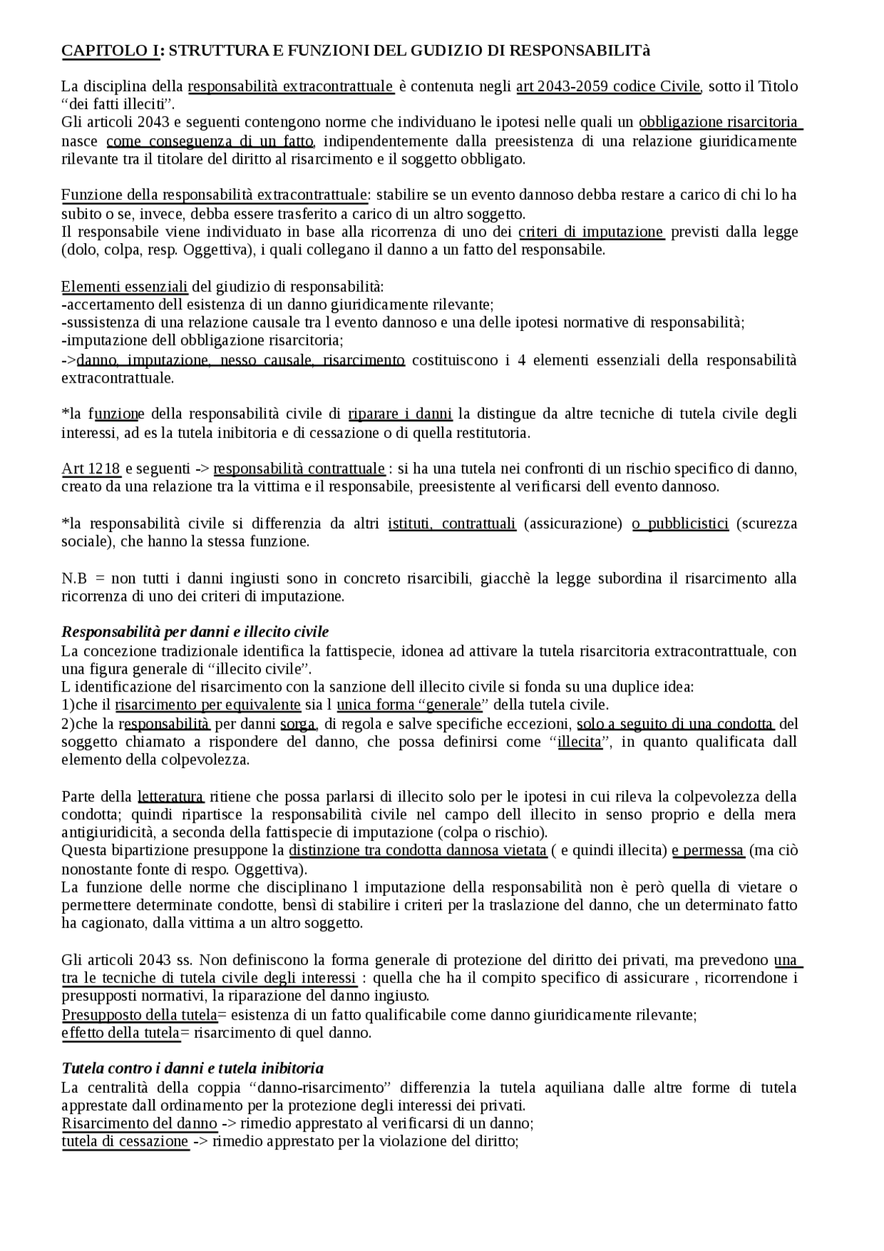 Responsabilità Civile Docsity