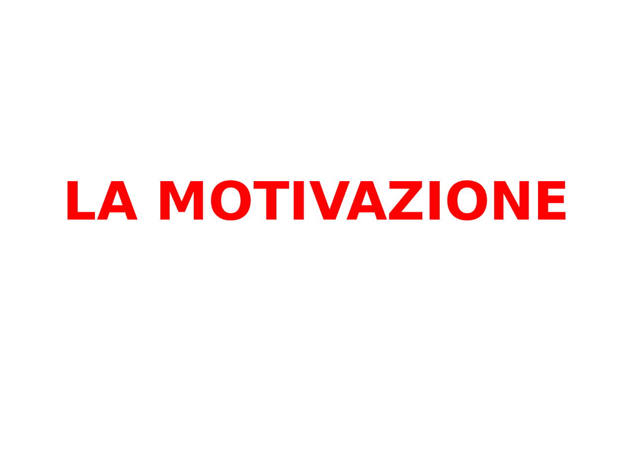 La Motivazione Docsity