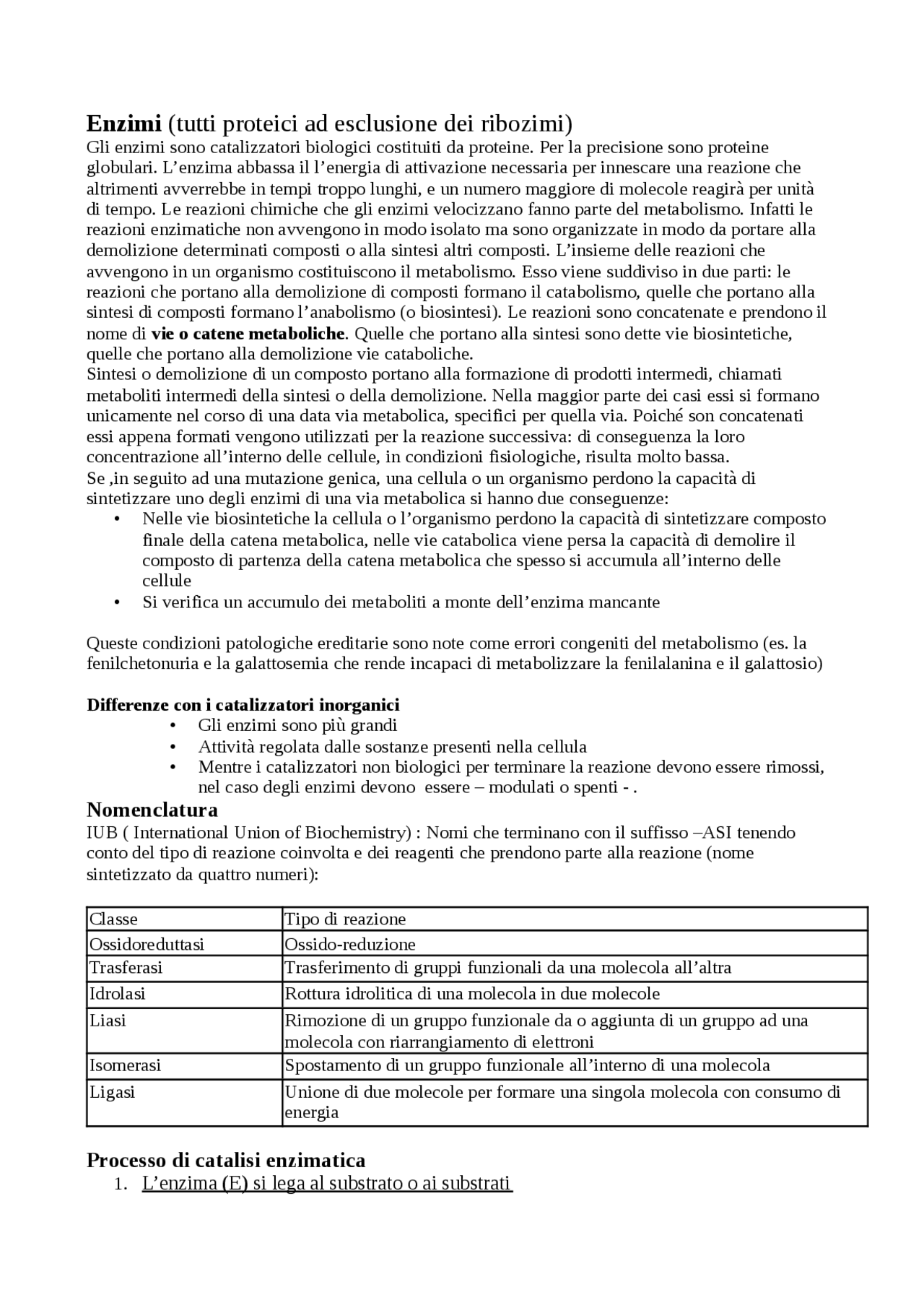 Enzimi Docsity