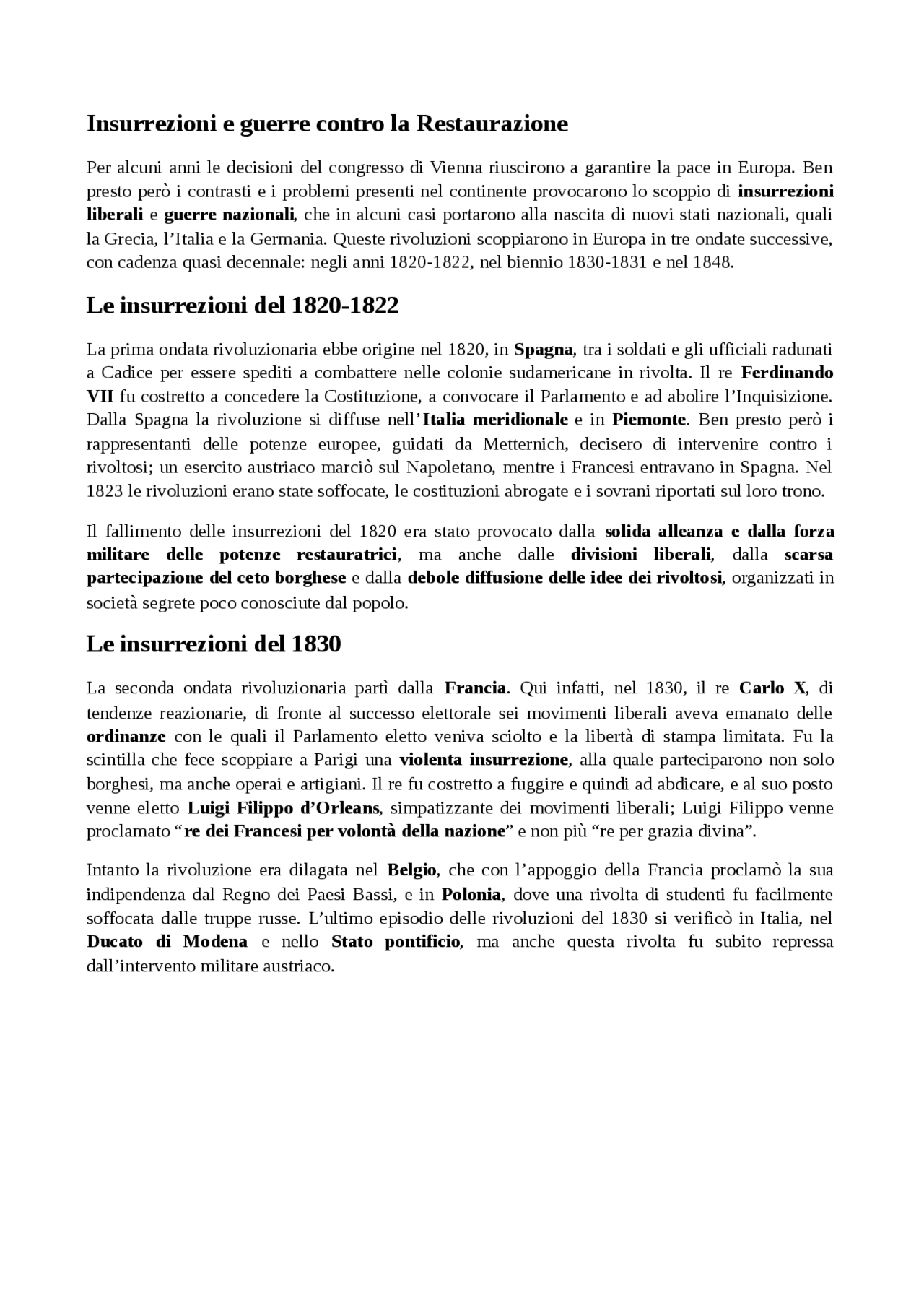 Moti Rivoluzionari Docsity