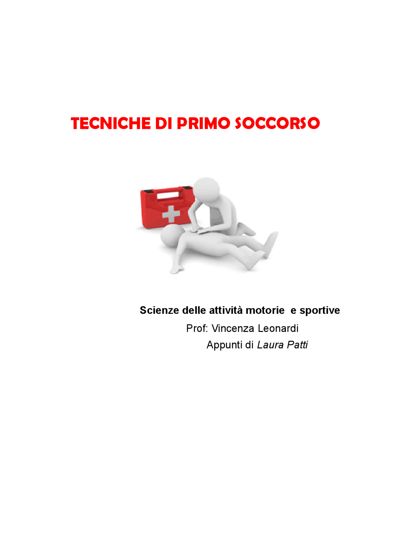 Appunti Di Primo Soccorso Docsity