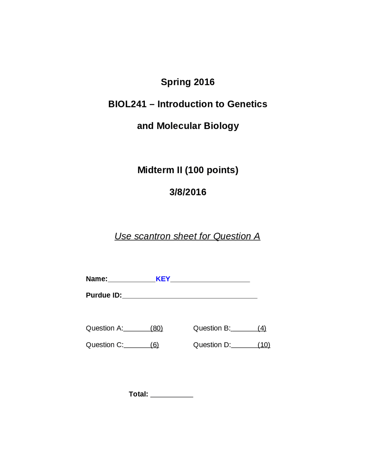 40 Solved Problems On Introduction To Genetics Exam 2 Biol 24100