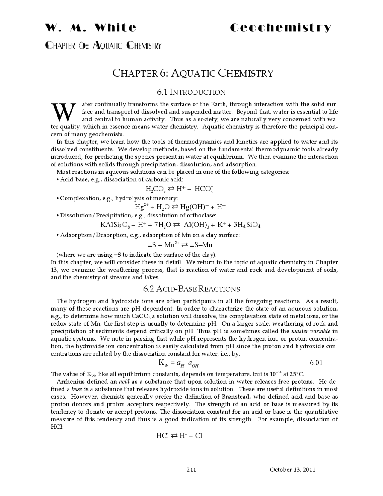 Chapter06 Introduction To Geochemistry Docsity