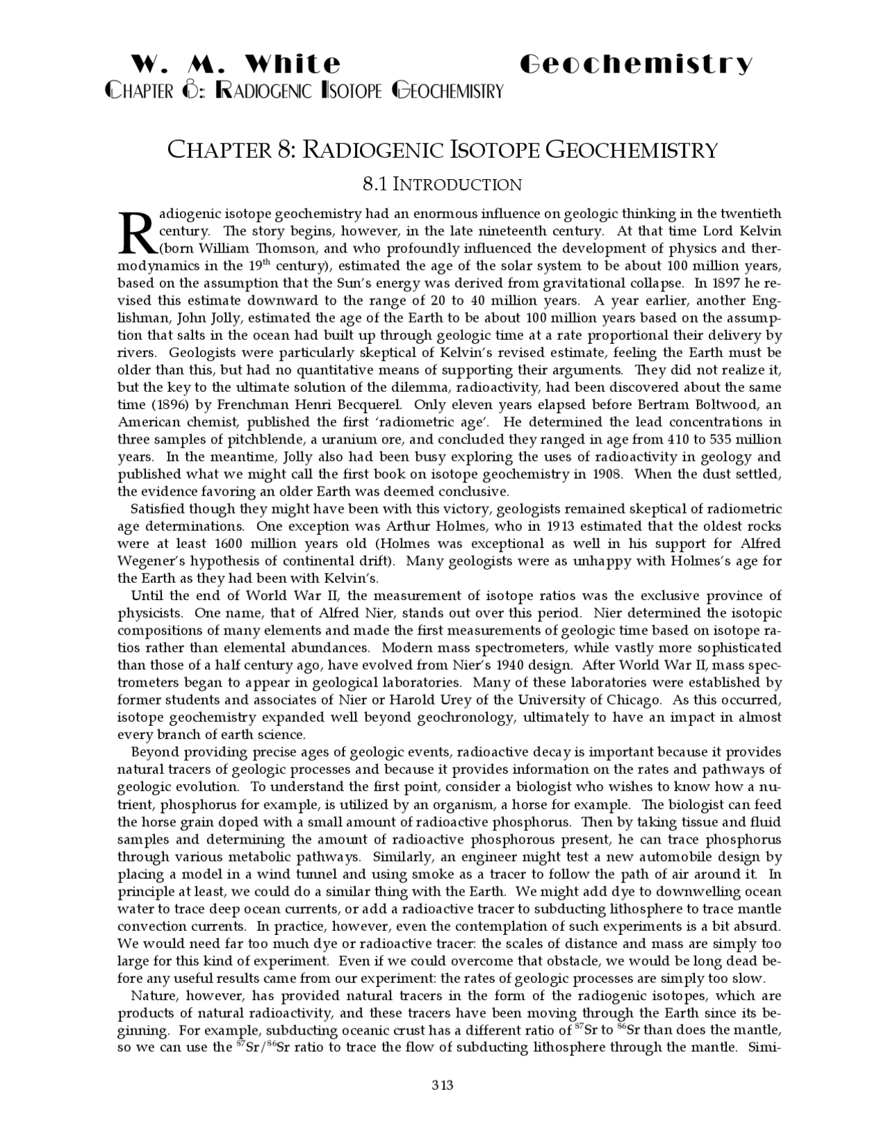 Chapter08 Introduction to Geochemistry White - Docsity