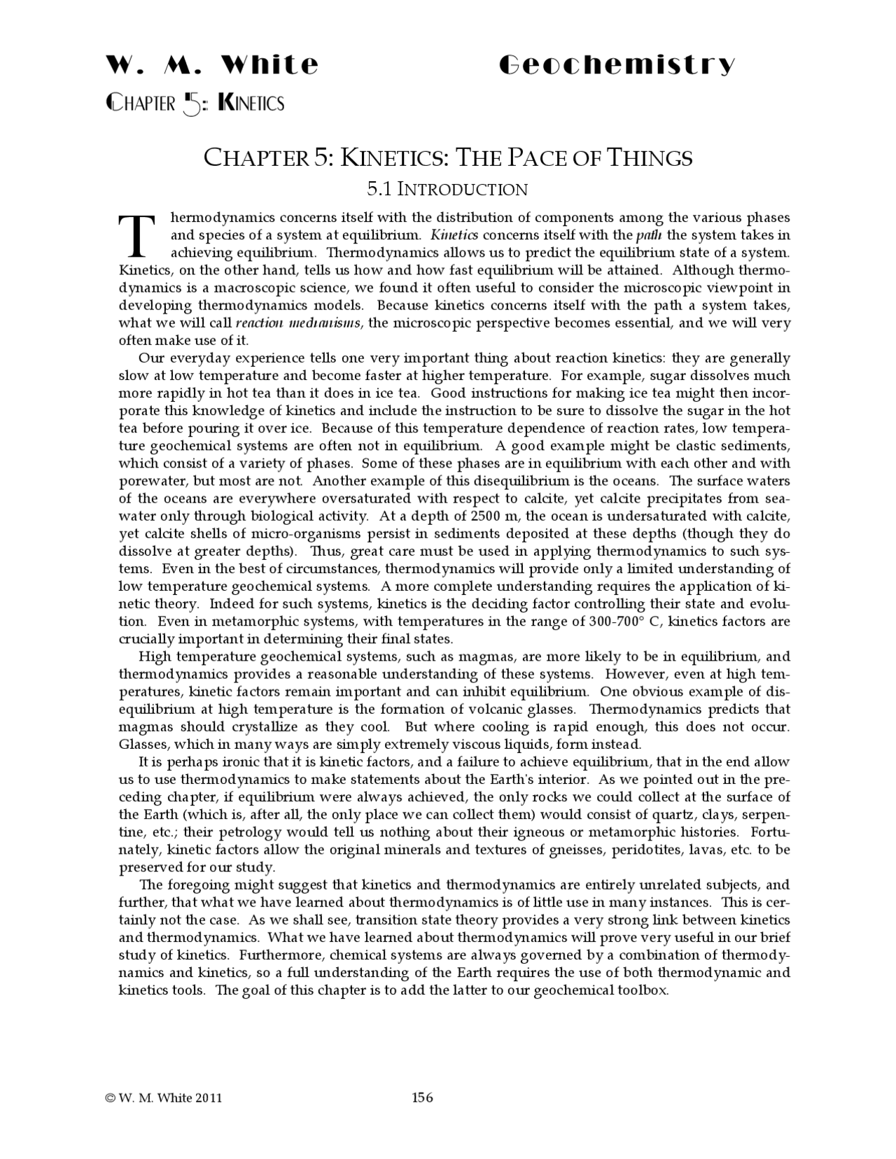 Temperature's Impact on Geochemical Reaction Rates: Elementary ...
