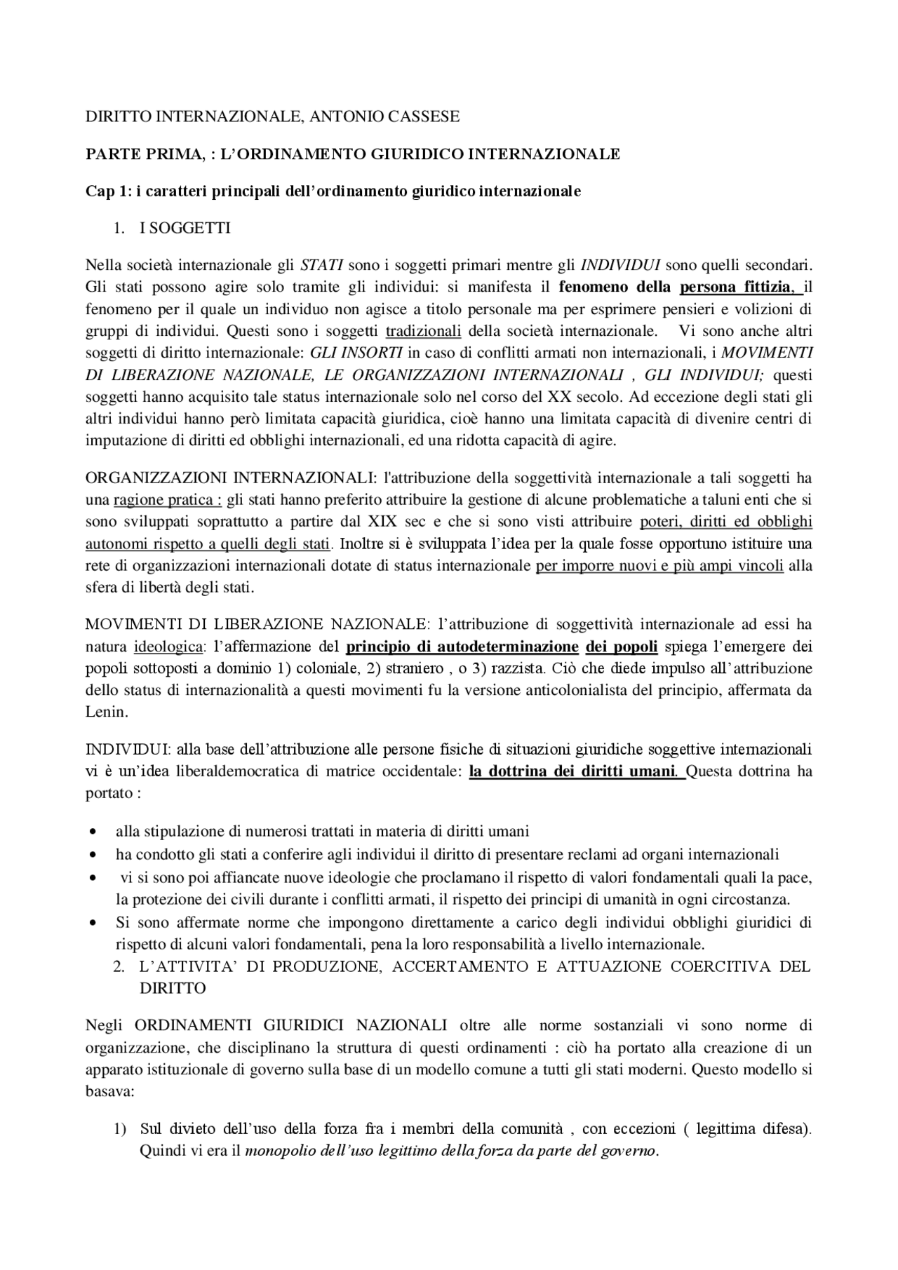Internazionale Cassese Cap1 8 Docsity