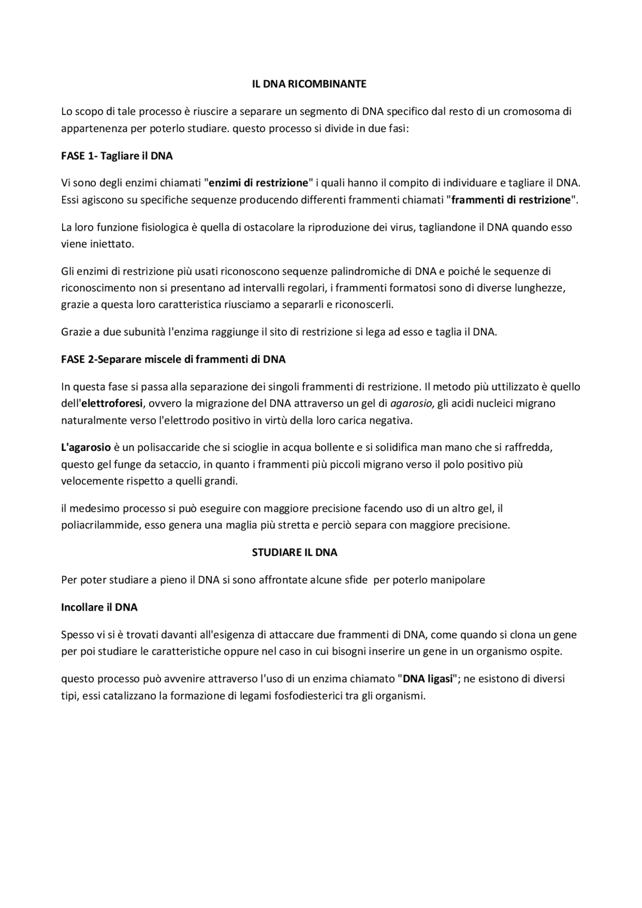 Biotecnologie Docsity