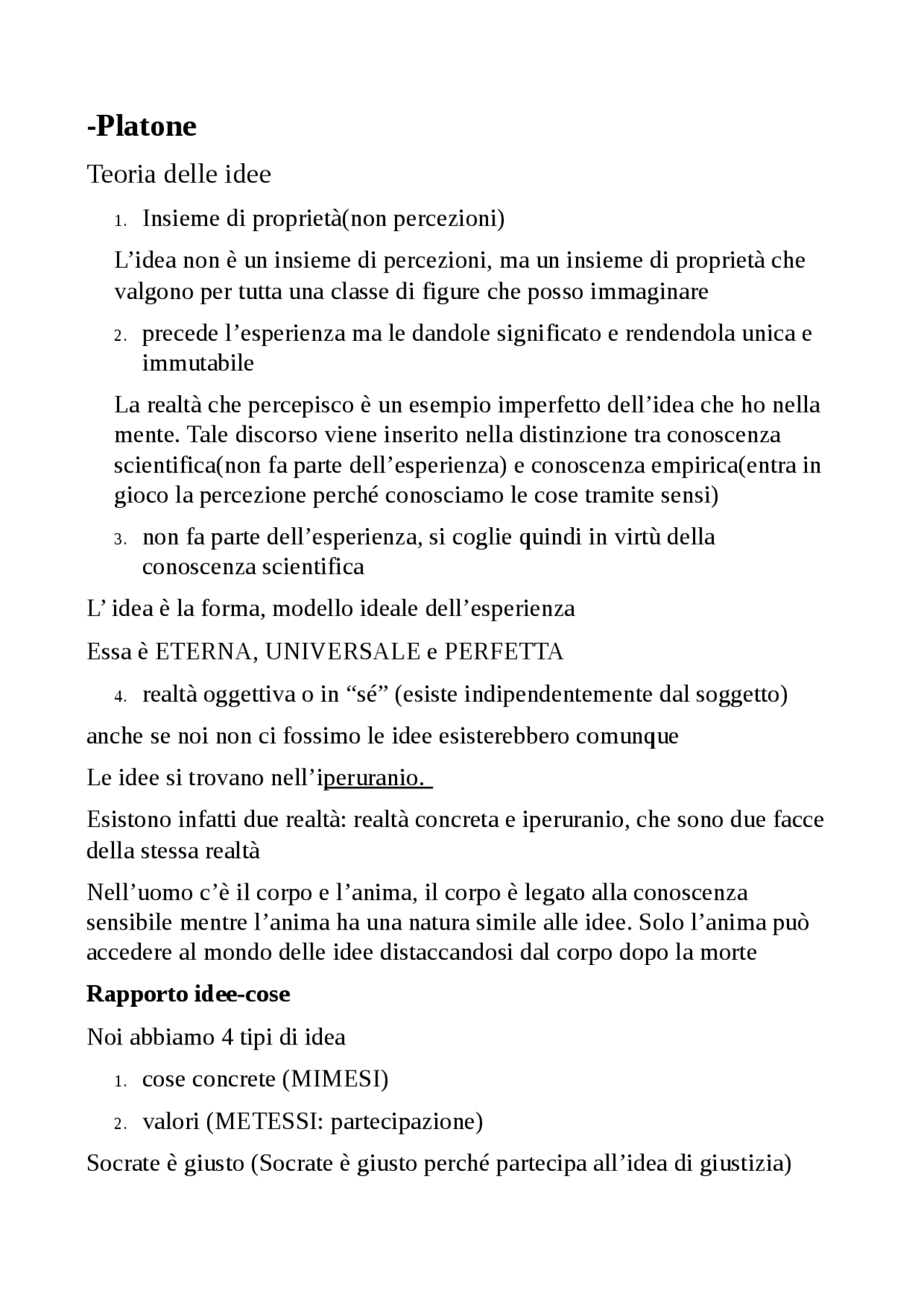 Platone - Docsity