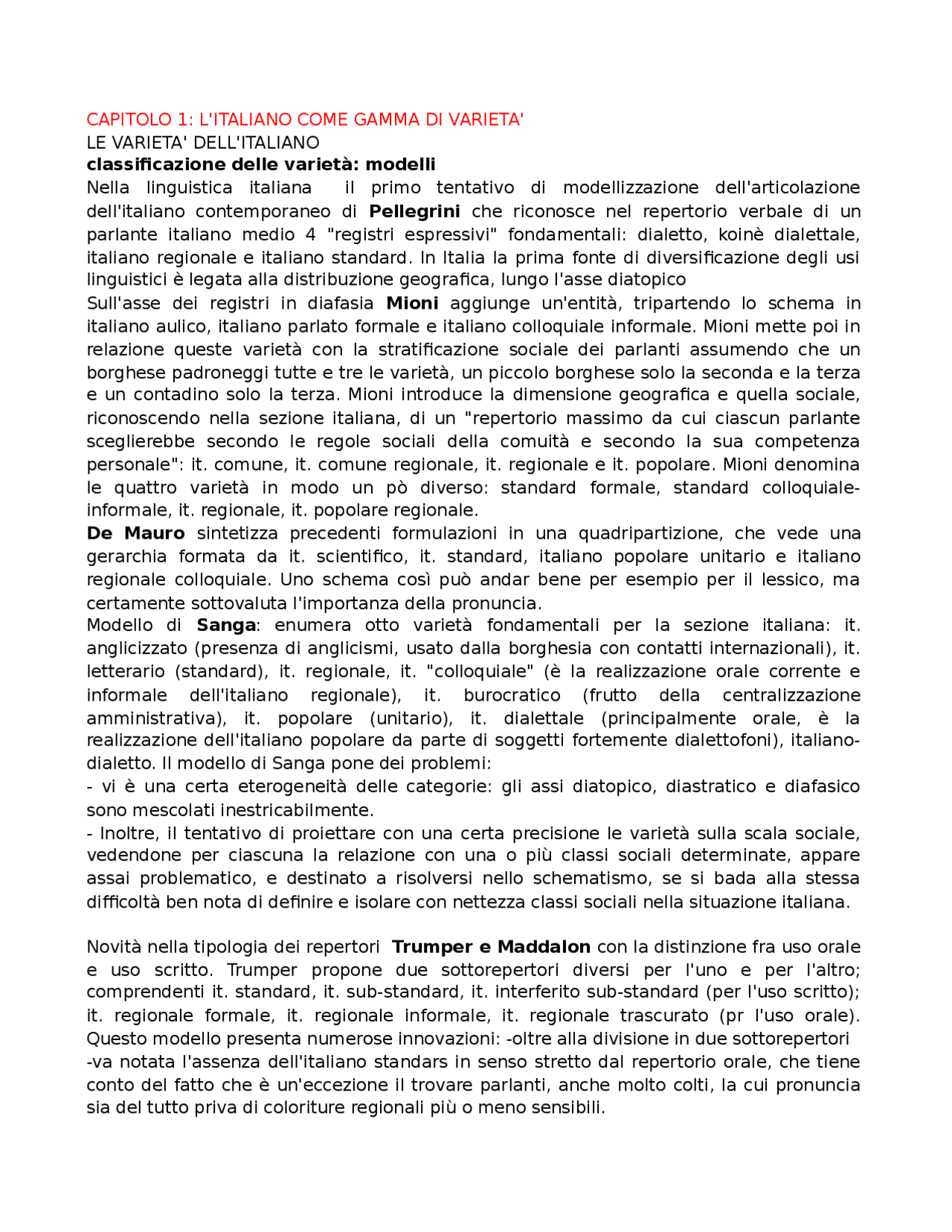 Berruto Sociolinguistica Docsity