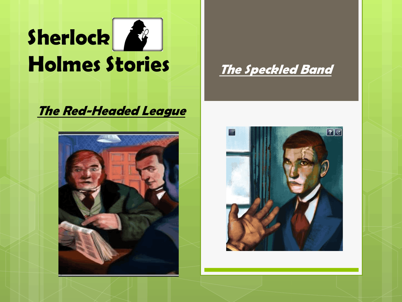 Power Point Sherlock Holmes Docsity