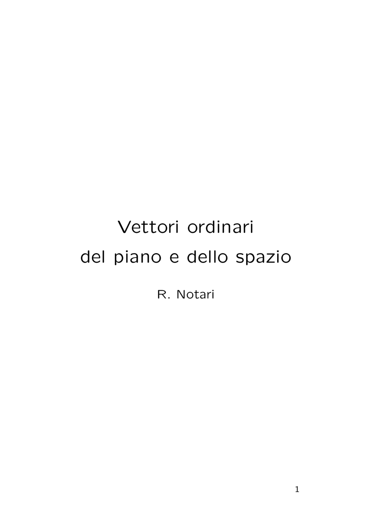 Spazi Vettoriali Docsity