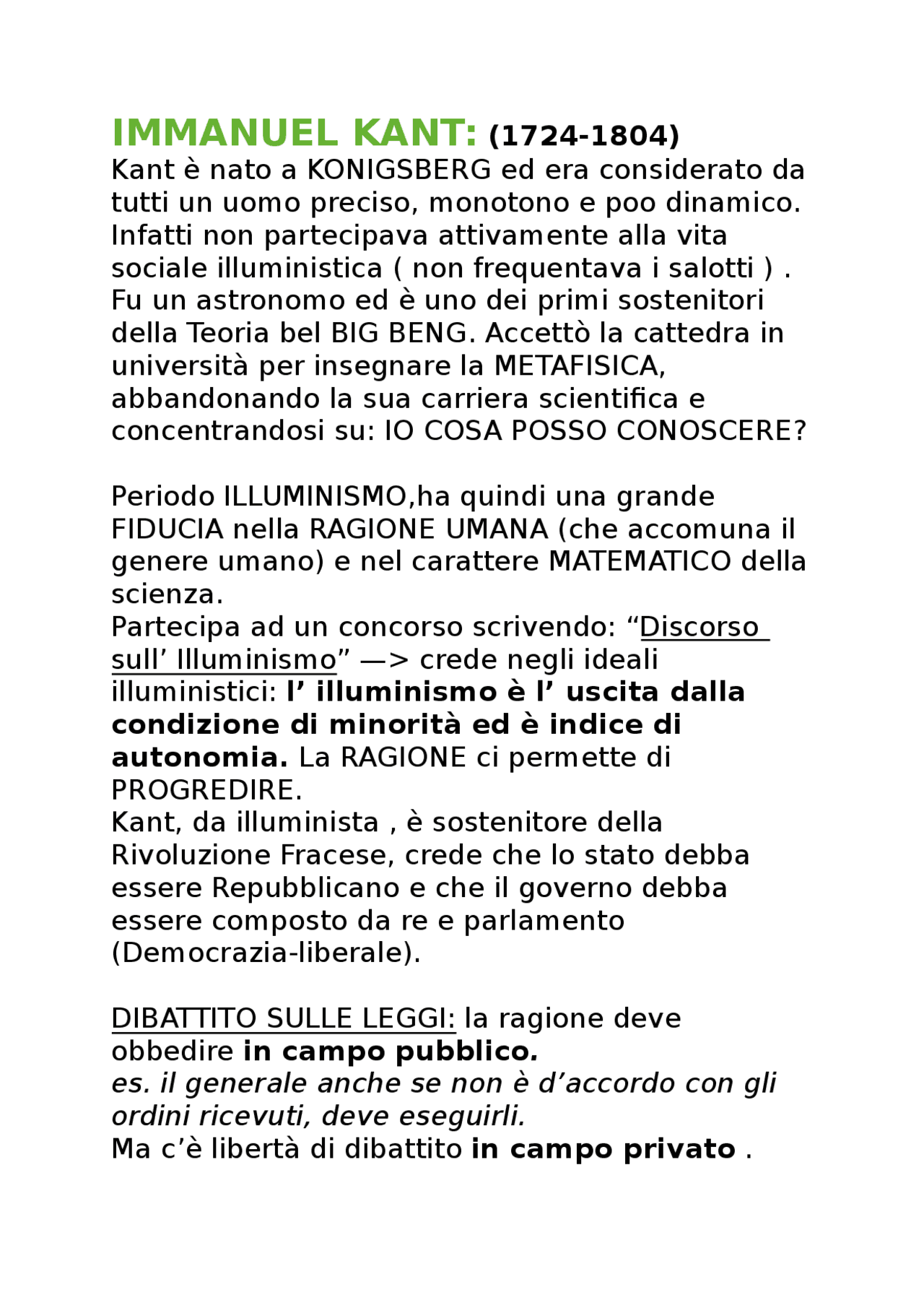 Kant E Hume Docsity
