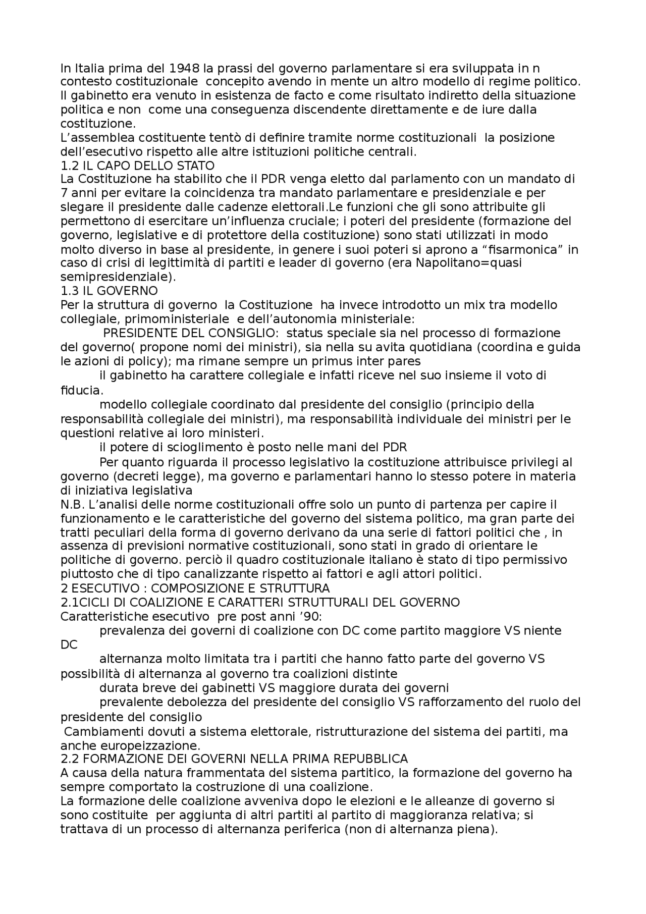 Sistema Politico Italiano Cotta Verzichelli Docsity