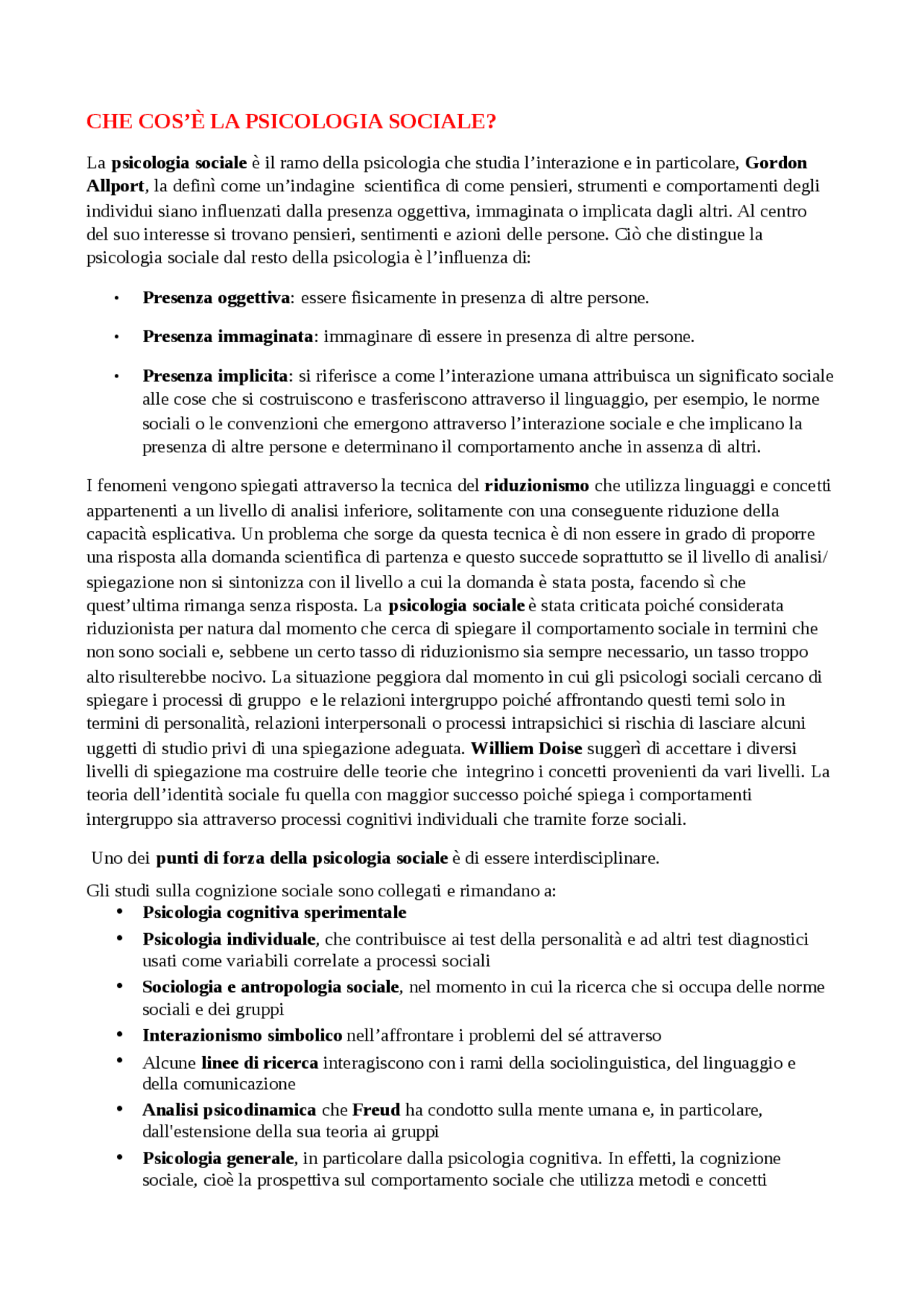 Psicologia Sociale Teorie E Applicazioni Hogg E Vaughan Schemi E