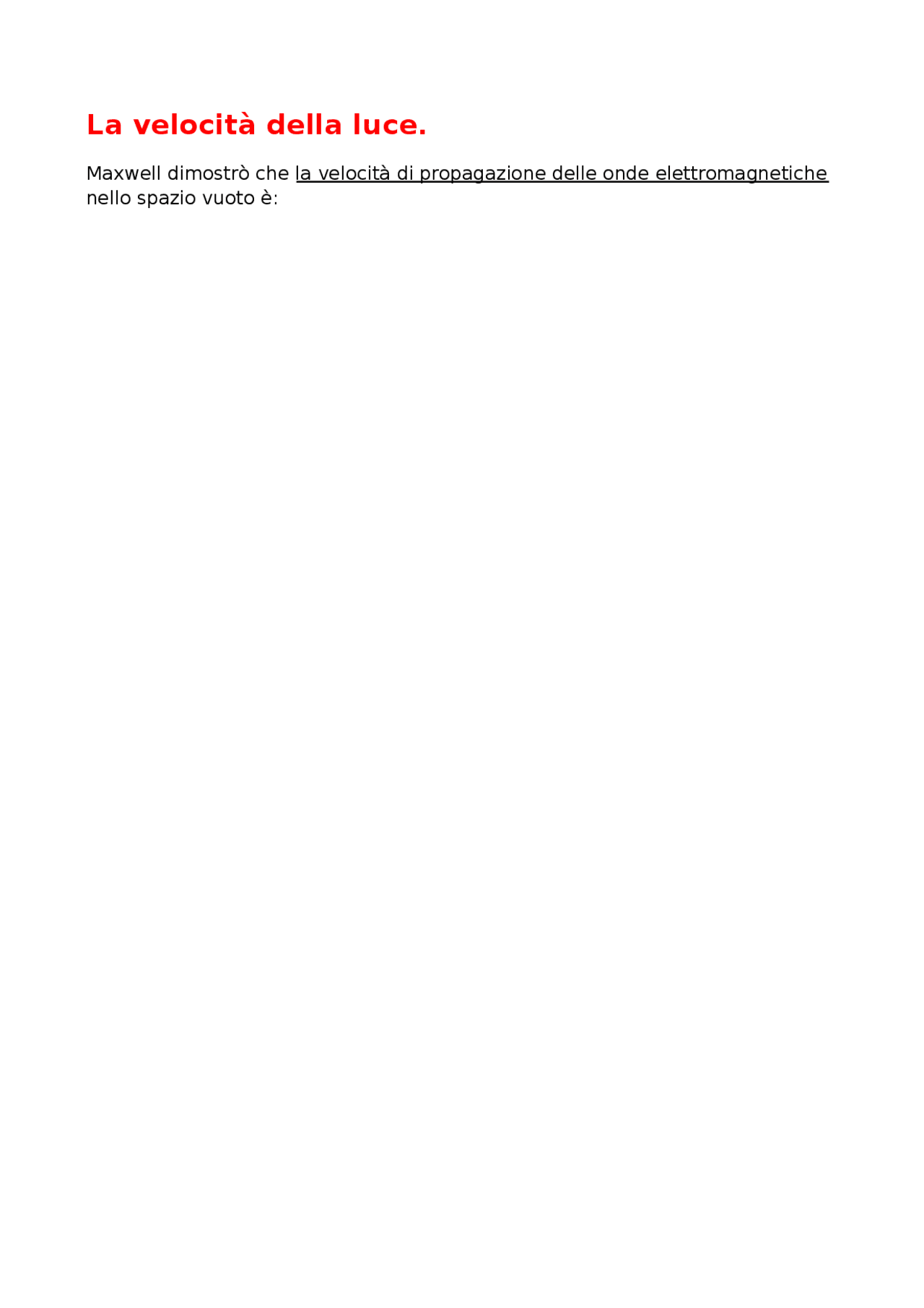 La Luce Appunti Di Fisica Docsity