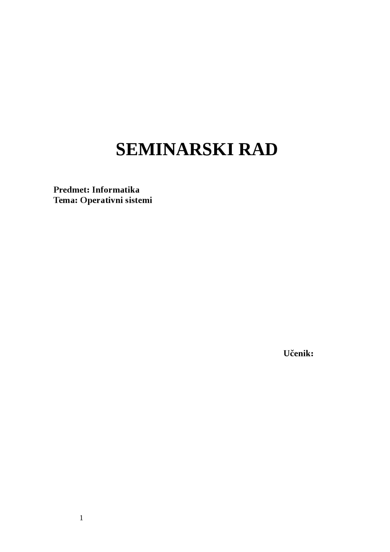 Operativni sistemi: istorija i razvoj, Windows, Linux, Mac OS | Skripte' predlog Računarstvo i ...