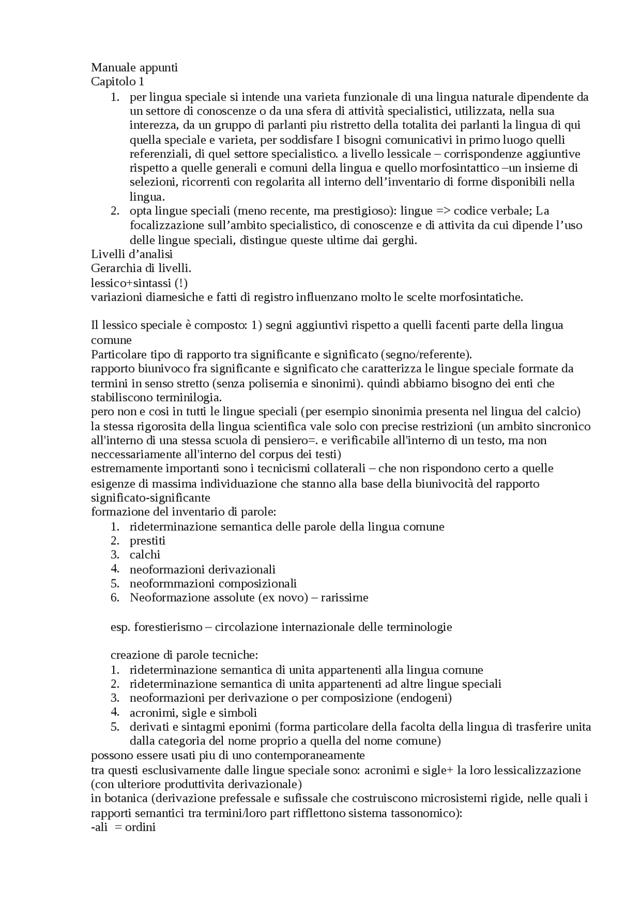 Manuali Appunti Mlat Docsity