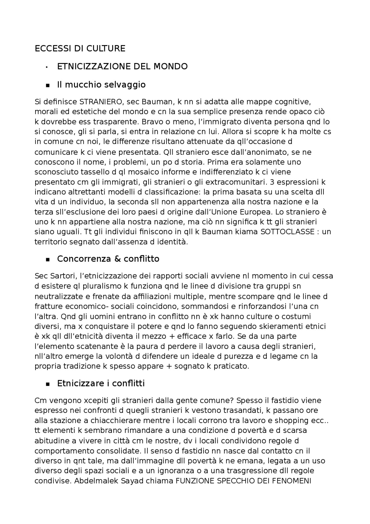 Eccessi Di Culture Docsity