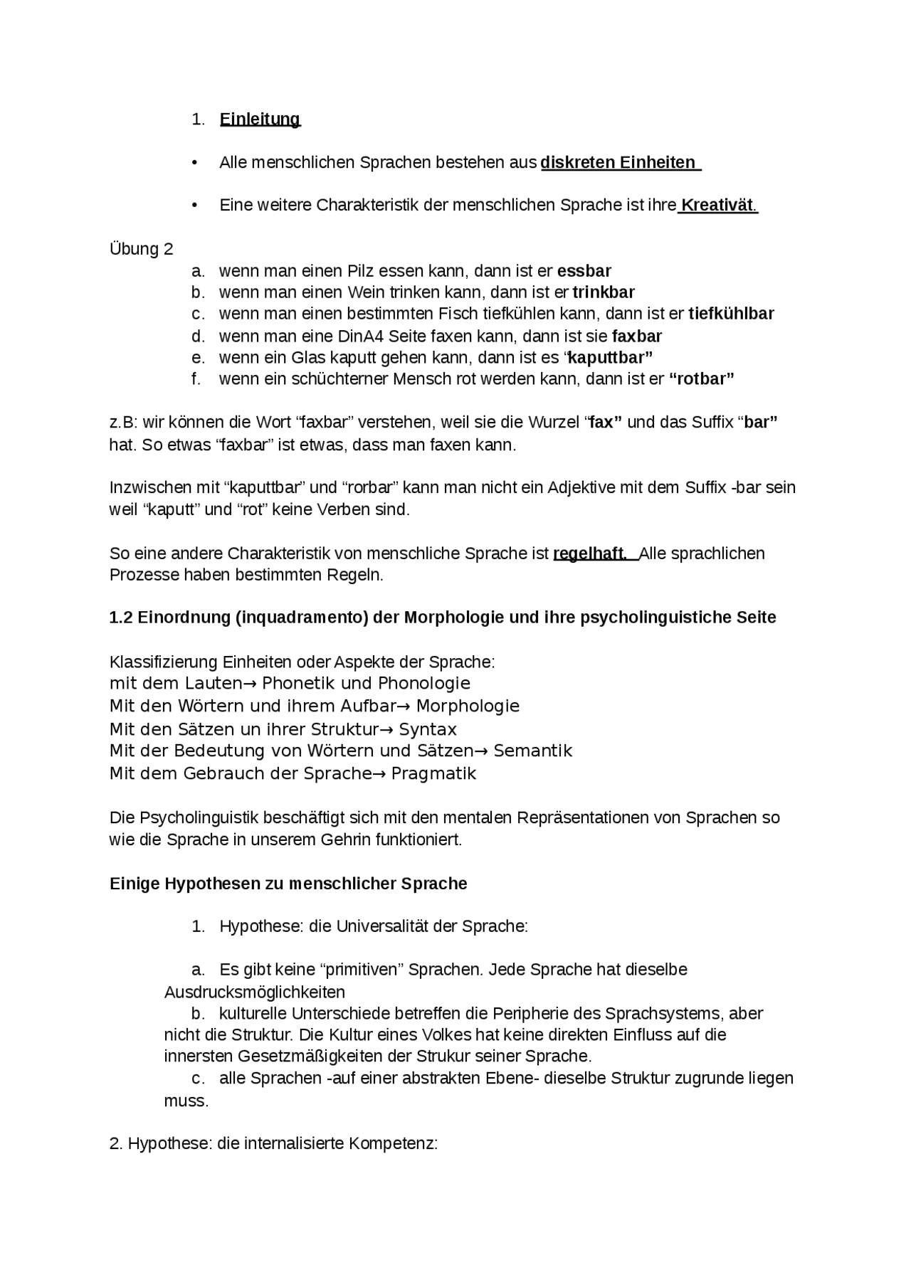 1.einleitung von das Buch "Einführung in die morphologie des deutschen ...