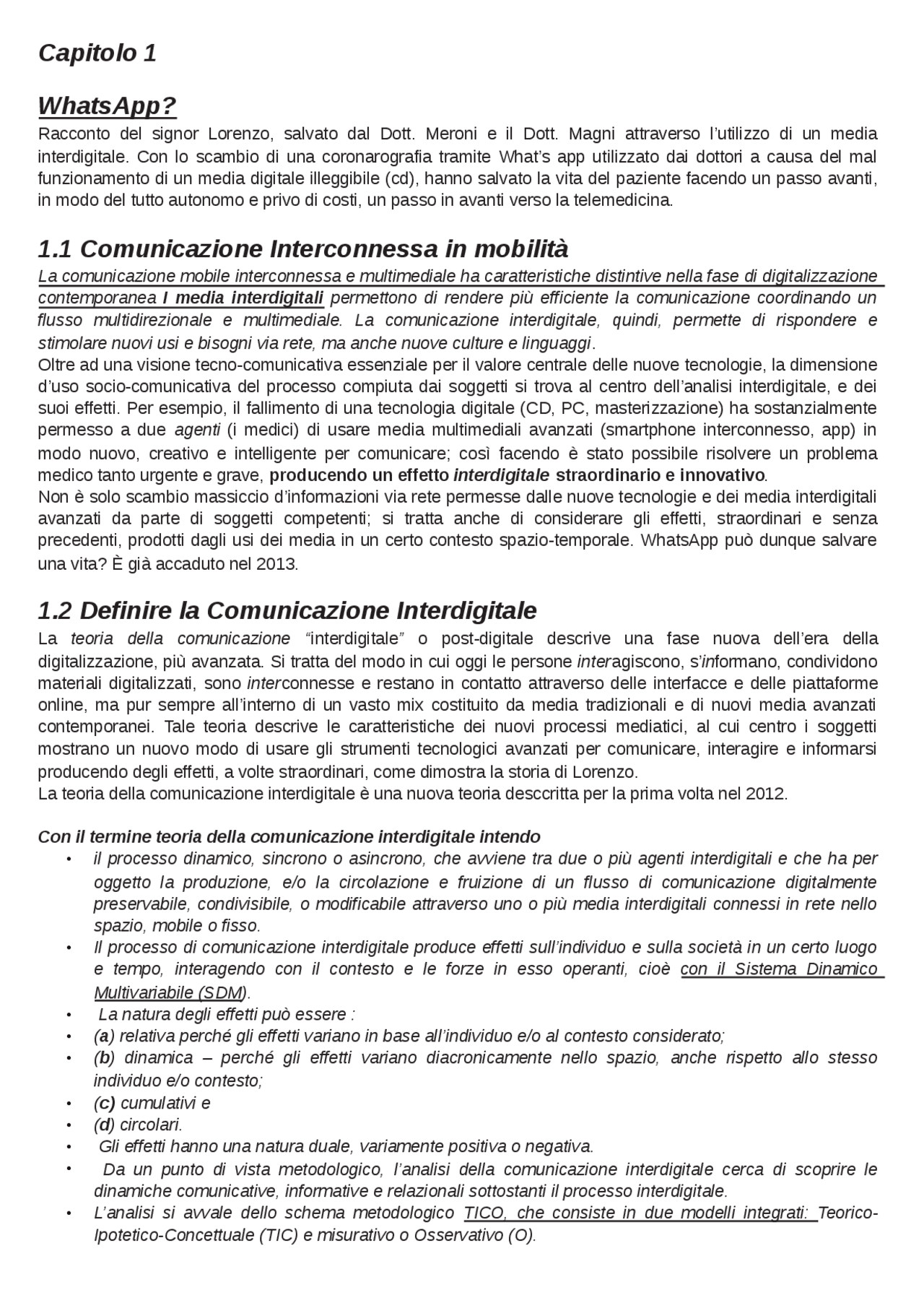 Fonti In Rete Murero Riassunto Docsity