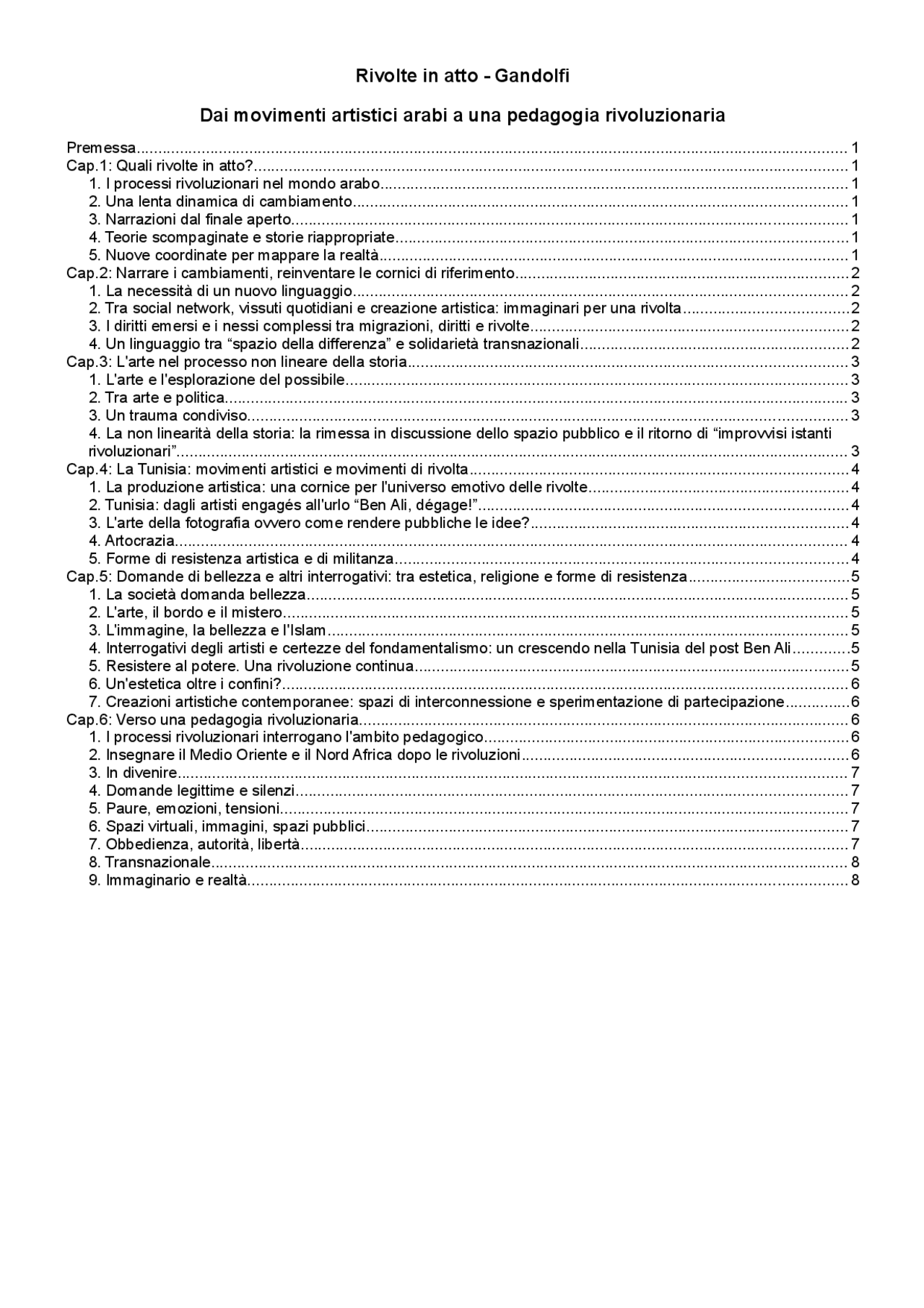 Rivolte In Atto Docsity
