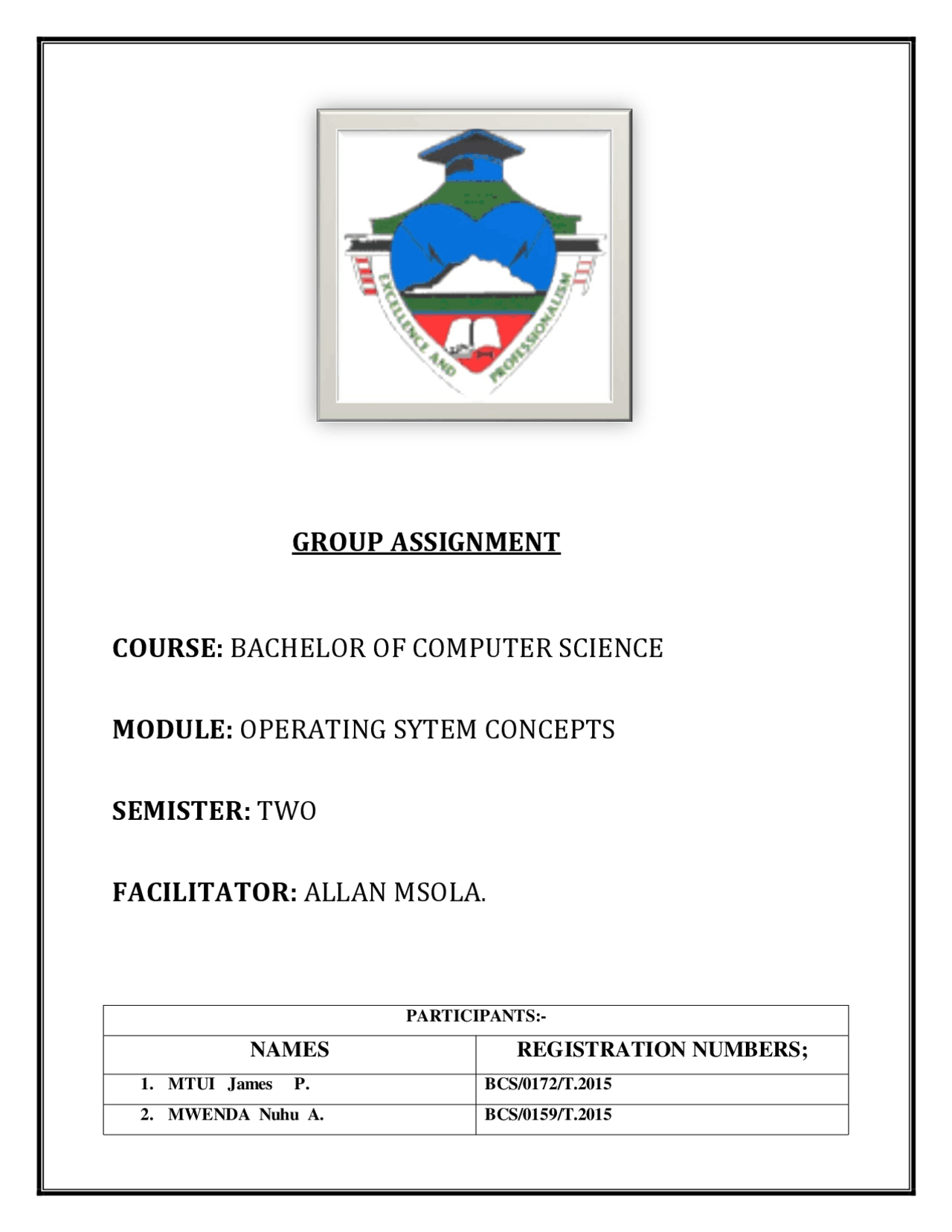 Operating System Concepts Docsity