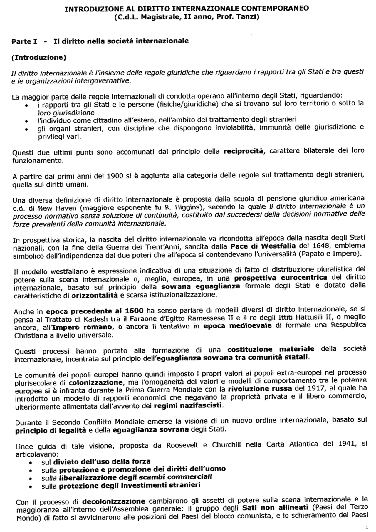Tanzi Riassunto Docsity