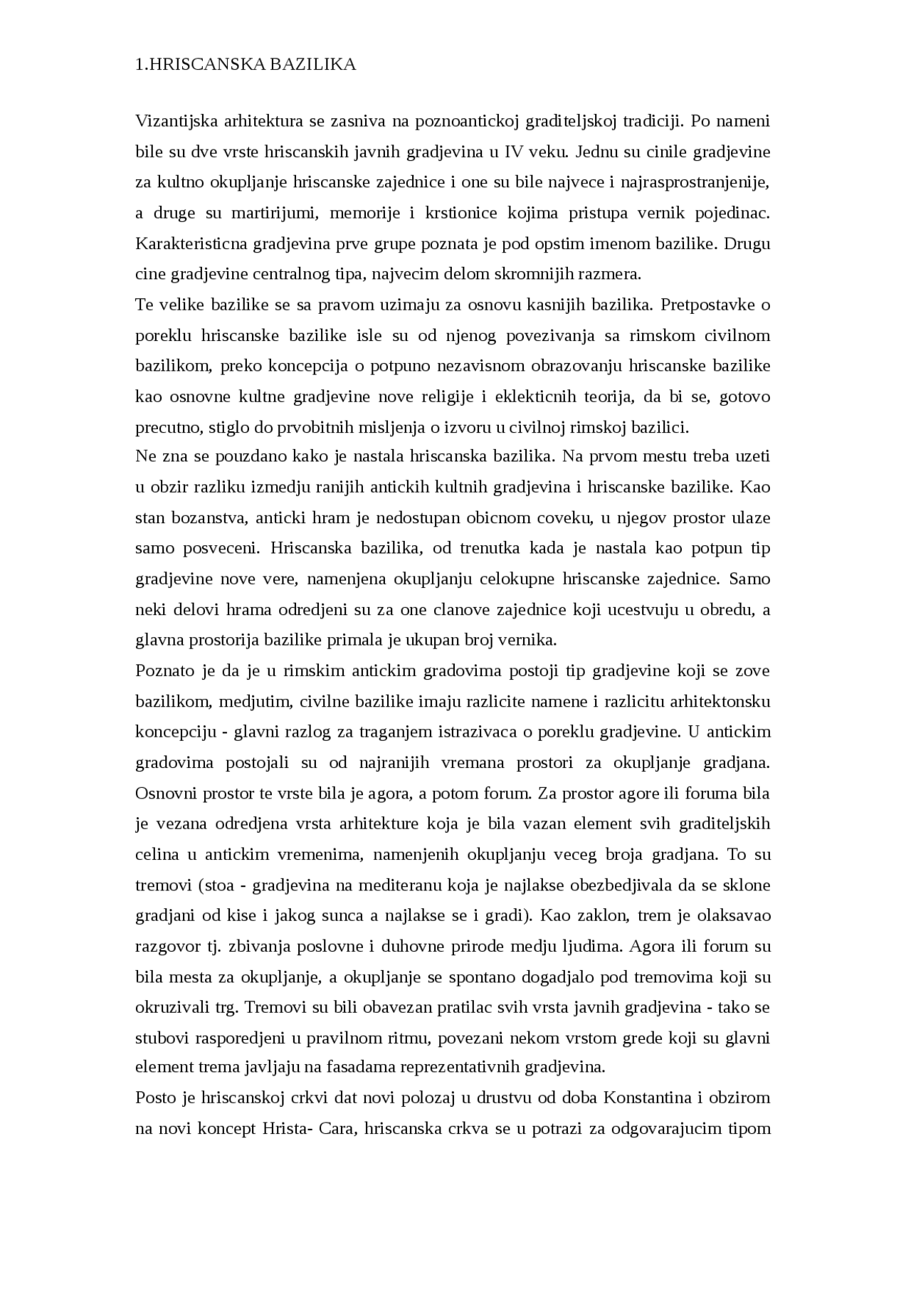 Arhitektura Vizantije I Zap Evrope Beleške Predlog Istorija