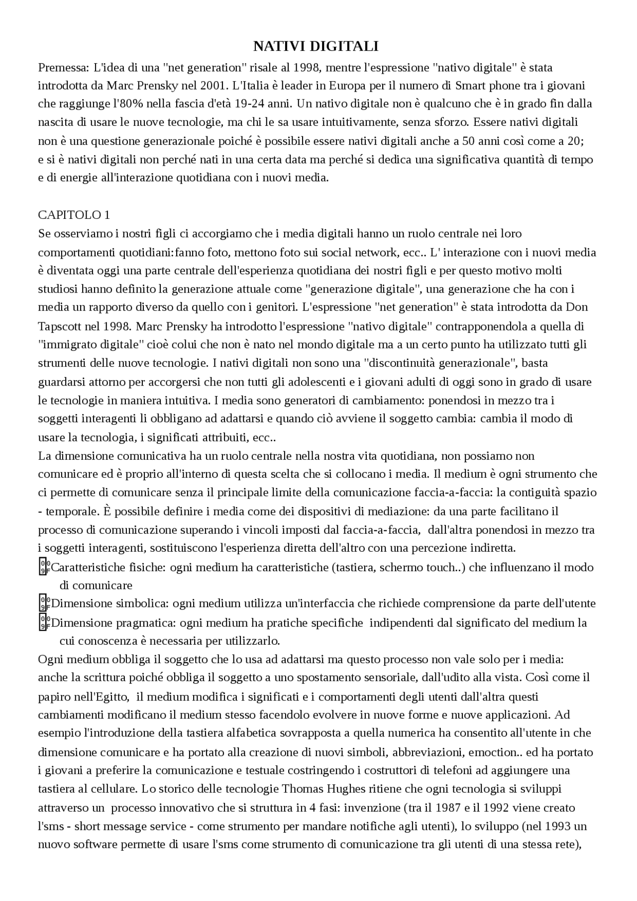 Nativi Digitali Docsity