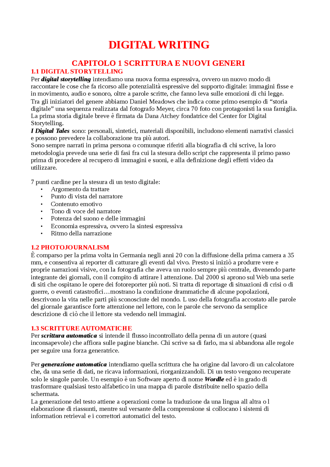 Digital Writing Luca Toschi Docsity