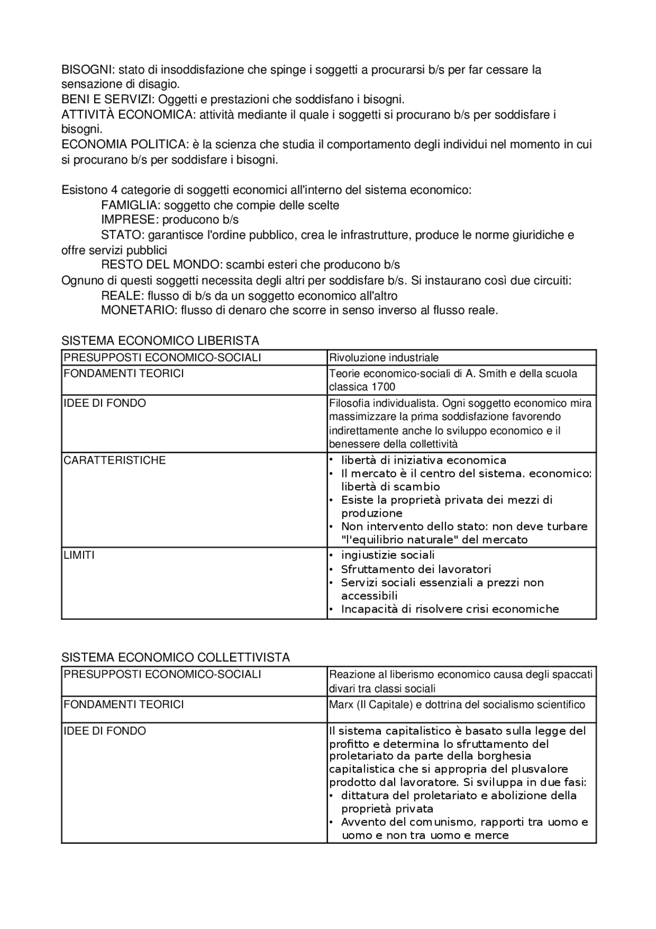 I Sistemi Economici Docsity