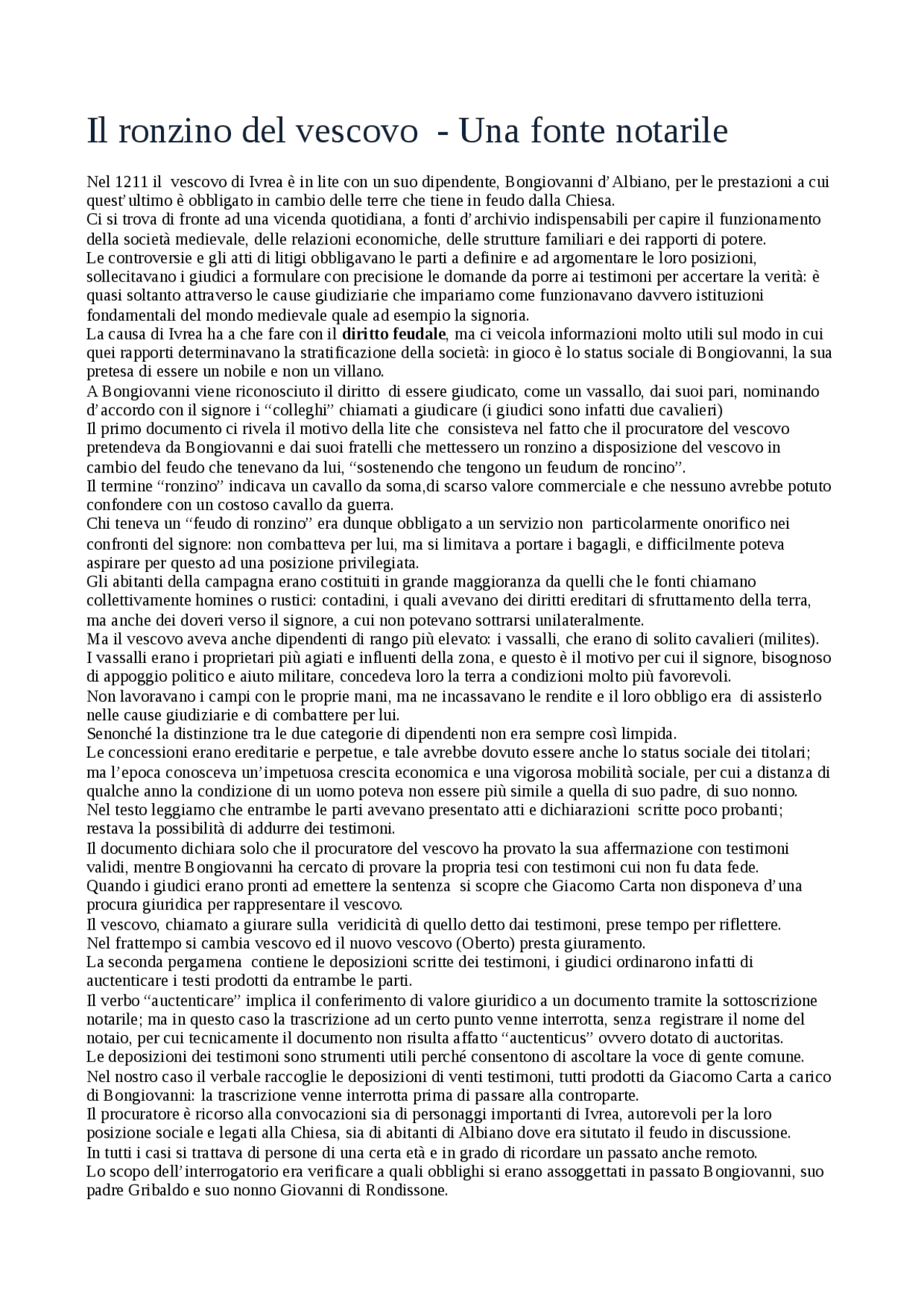 Prima Lezione Di Metodo Storico Docsity