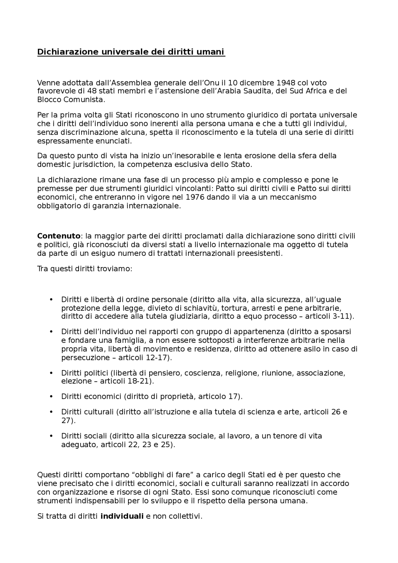 Tutela Dei Diritti Umani Pineschi Docsity