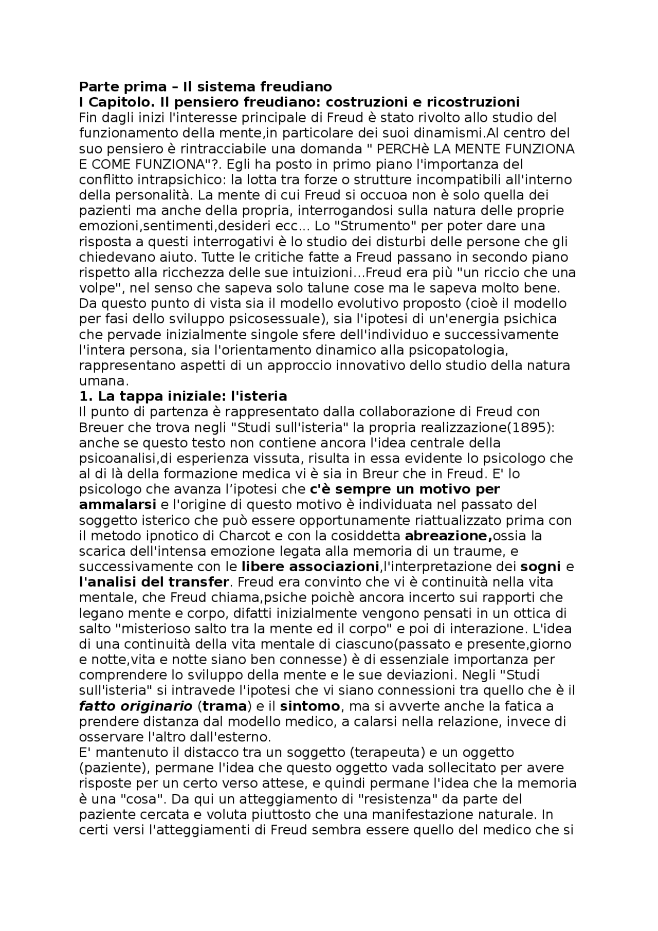 Manuale Di Psicologia Dinamica Docsity
