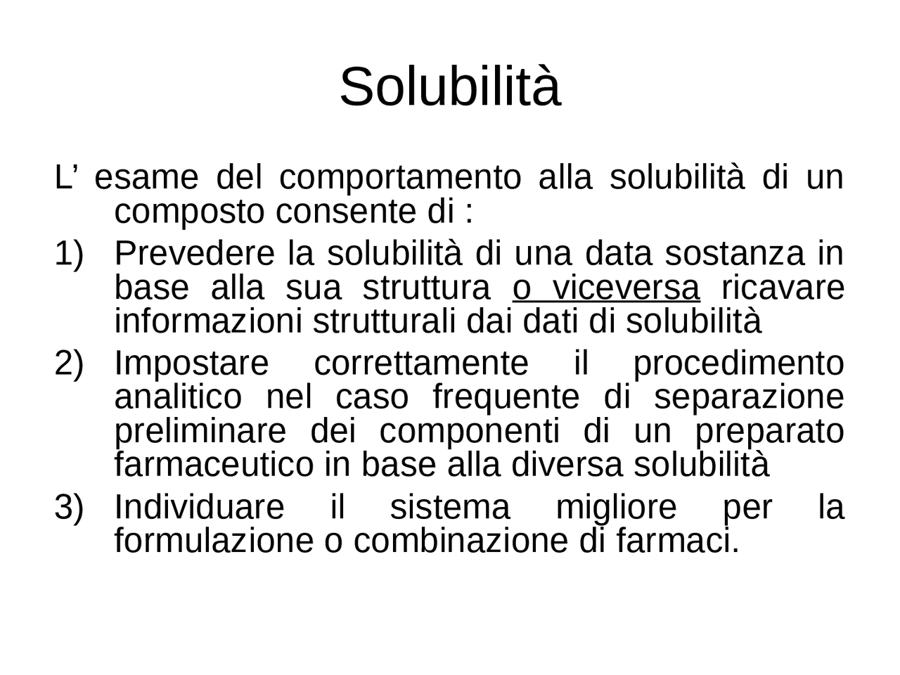 solubilità teoria - Docsity