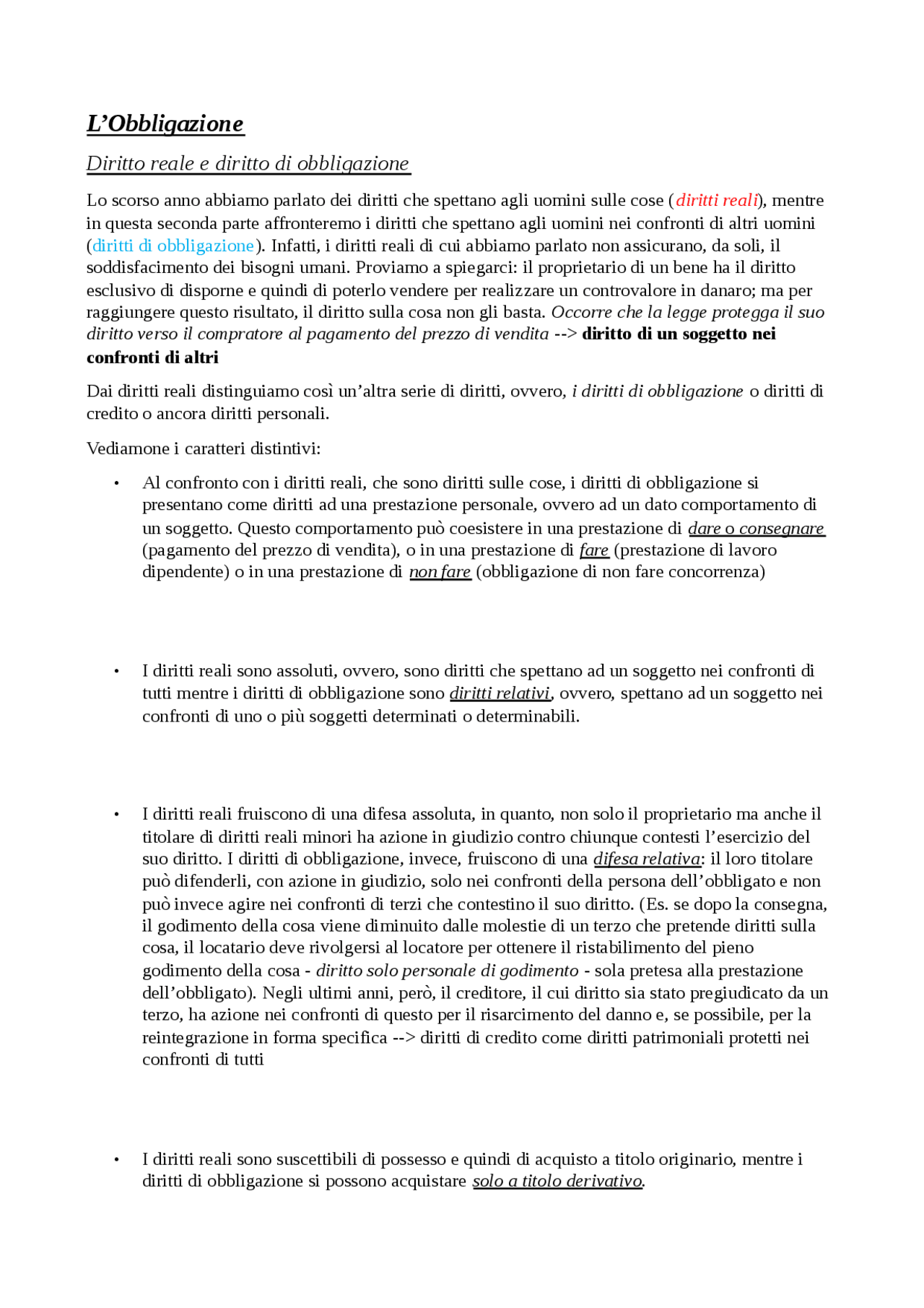 Riassunto Diritto Dei Contratti Docsity